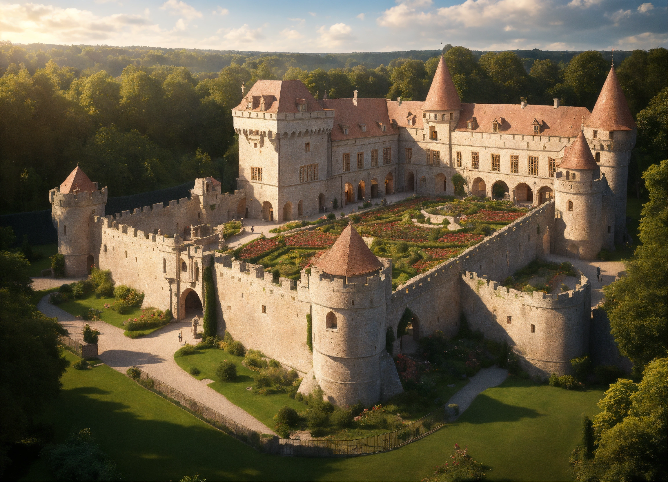 Lexica - Ultra realistic, photorealistic, bird's eye view of a small ...