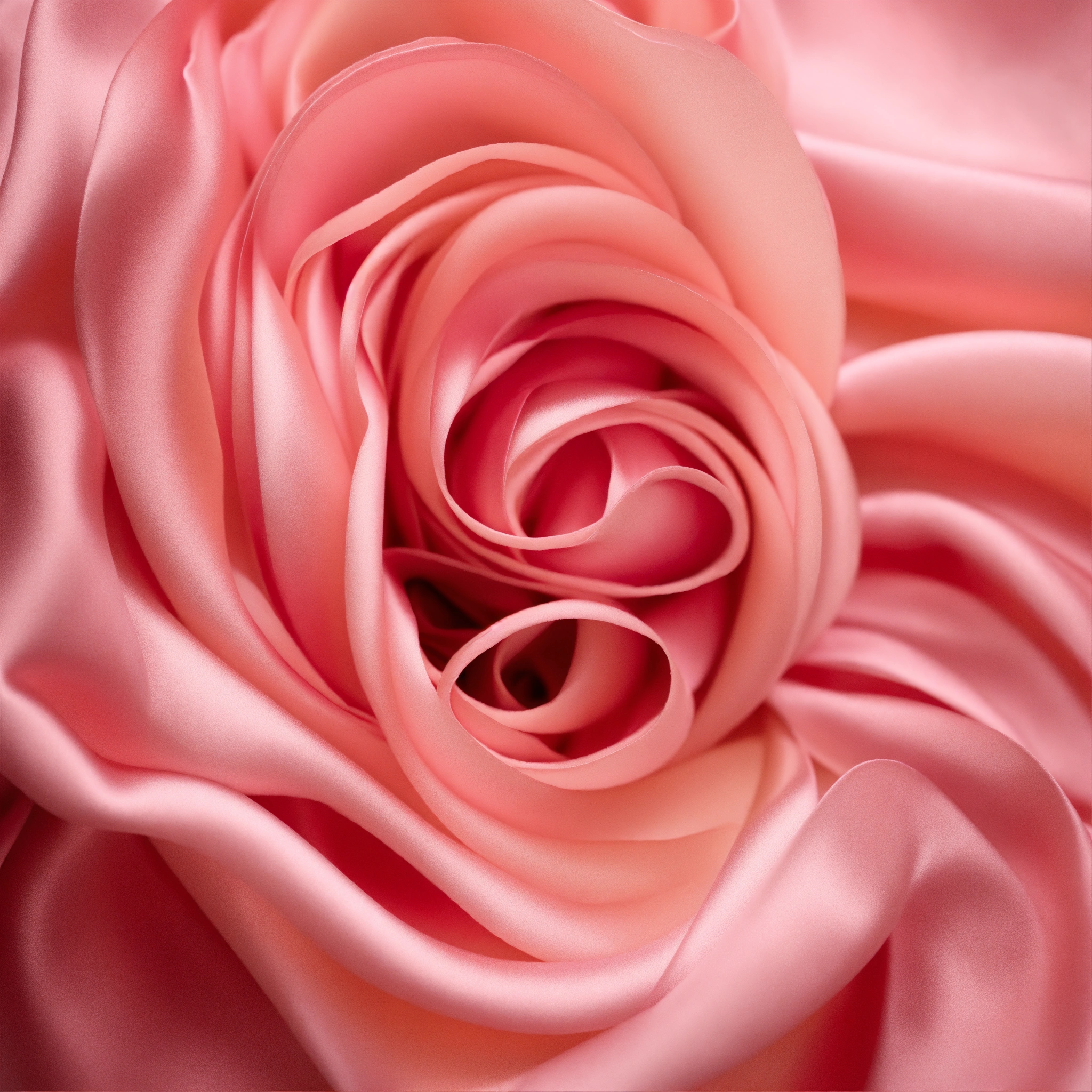 Lexica - Peachy pink loops and swirls with satin smoothness, soft light ...