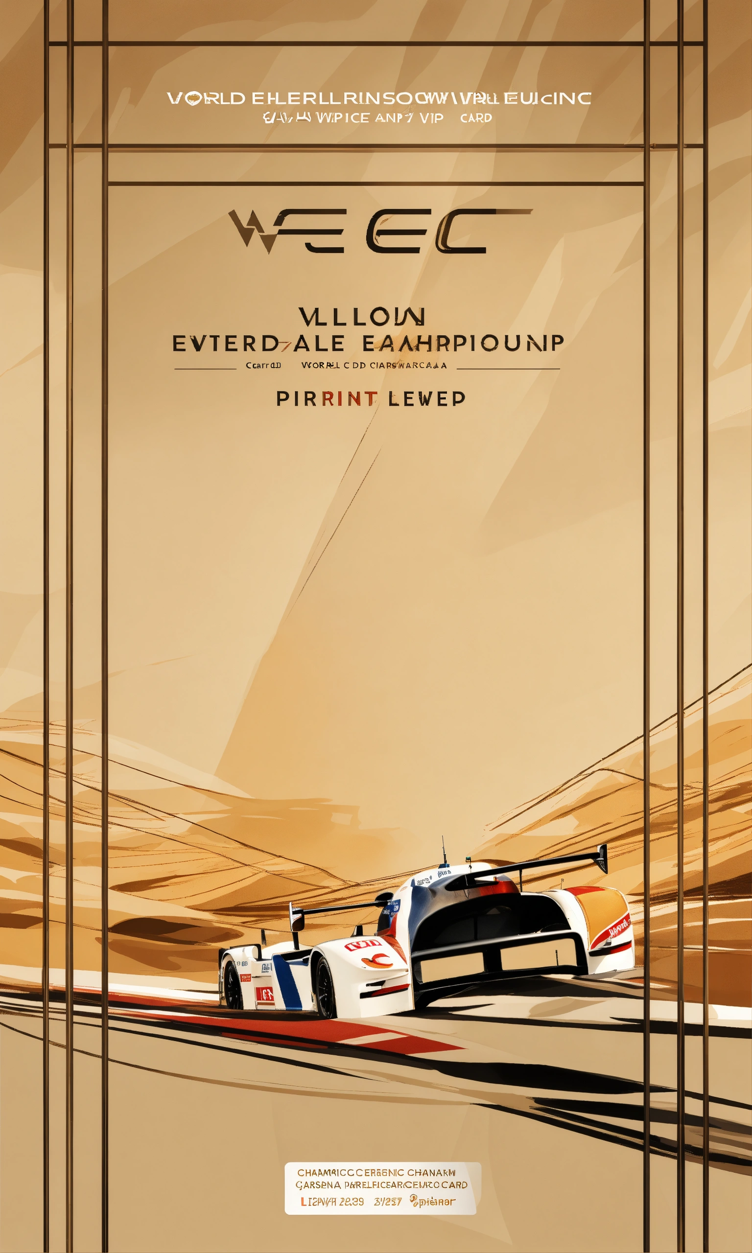 Lexica - WEC World endurance championship card VIP ID pass background ...