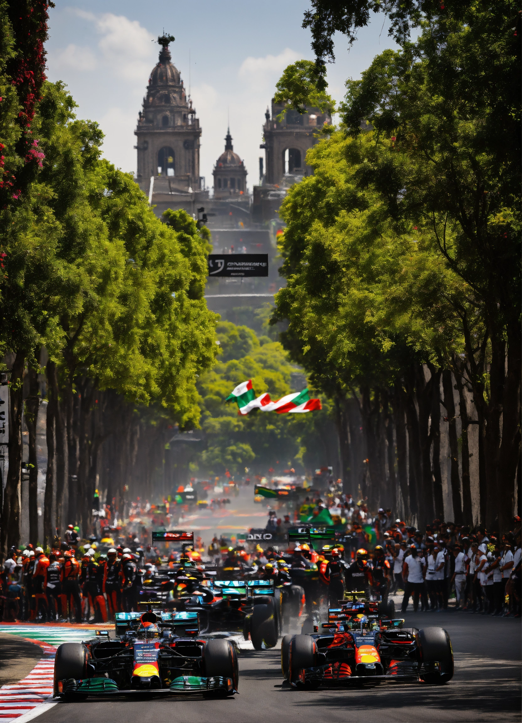 Lexica - A city street circuit metamorphoses to formula one racing pits ...