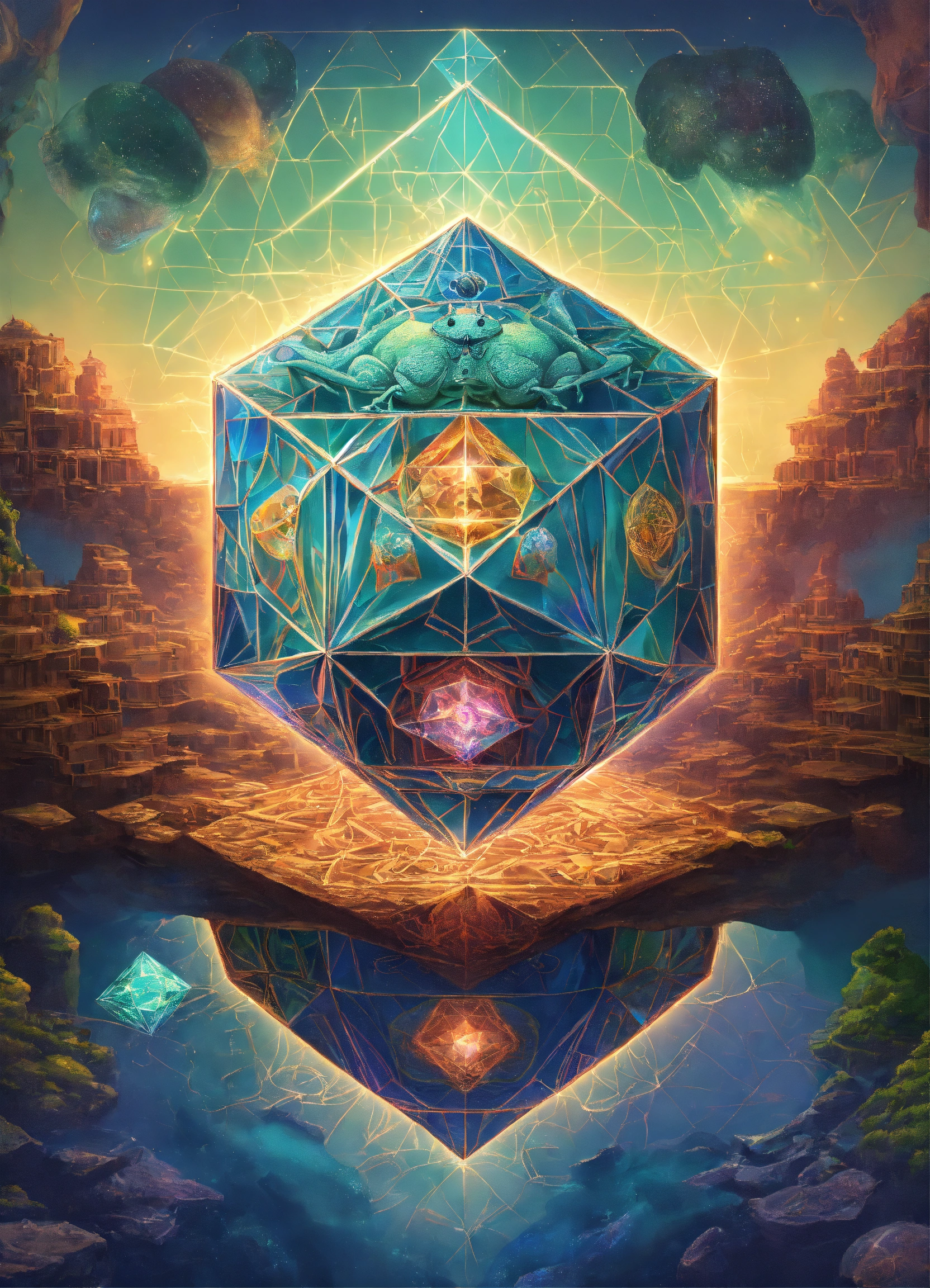 Lexica - Diamond Toad That is Zen master that is meditating in a ...
