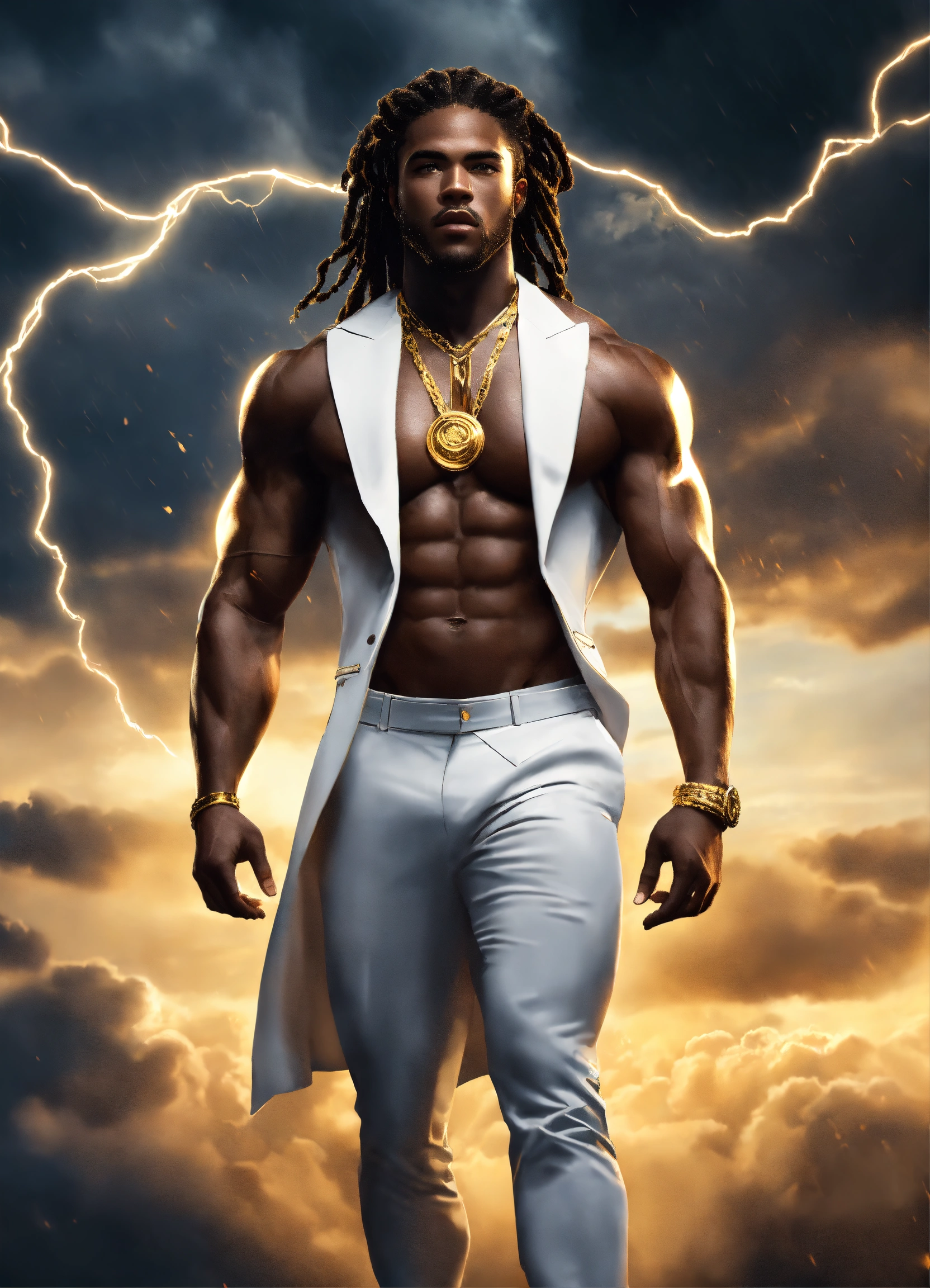 Lexica - Full body huge strong muscular handsome black god, Strong ...