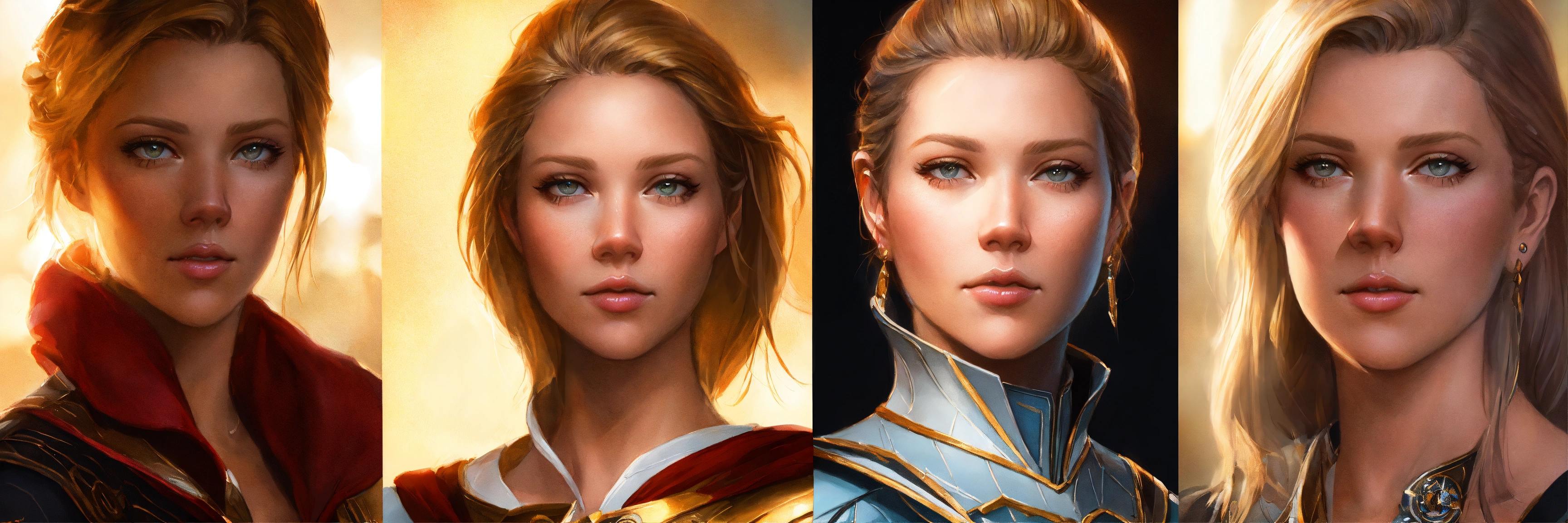 Lexica - Gwyneth Paltrow combined Scarlett Johansson, amazon valkyrie ...