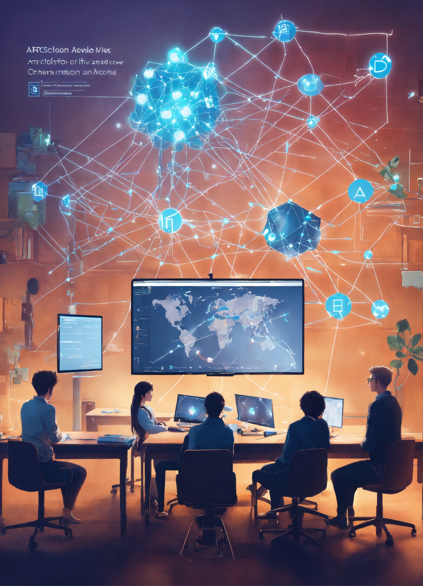 Lexica - Trending on artstation, digital art, A classroom setting with ...