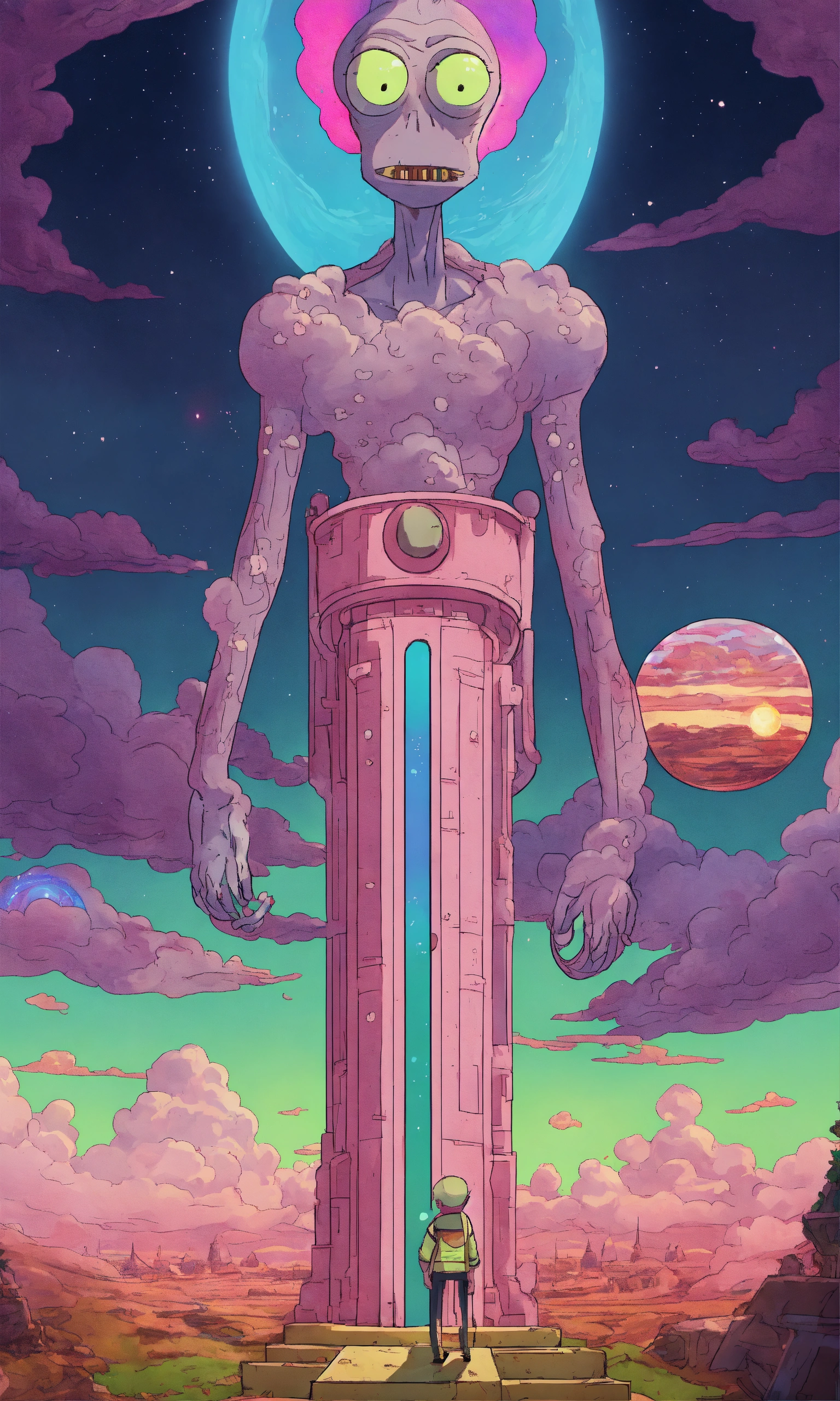 Lexica - Représente le nuage de gaz extraterrestre de la serie Rick et ...