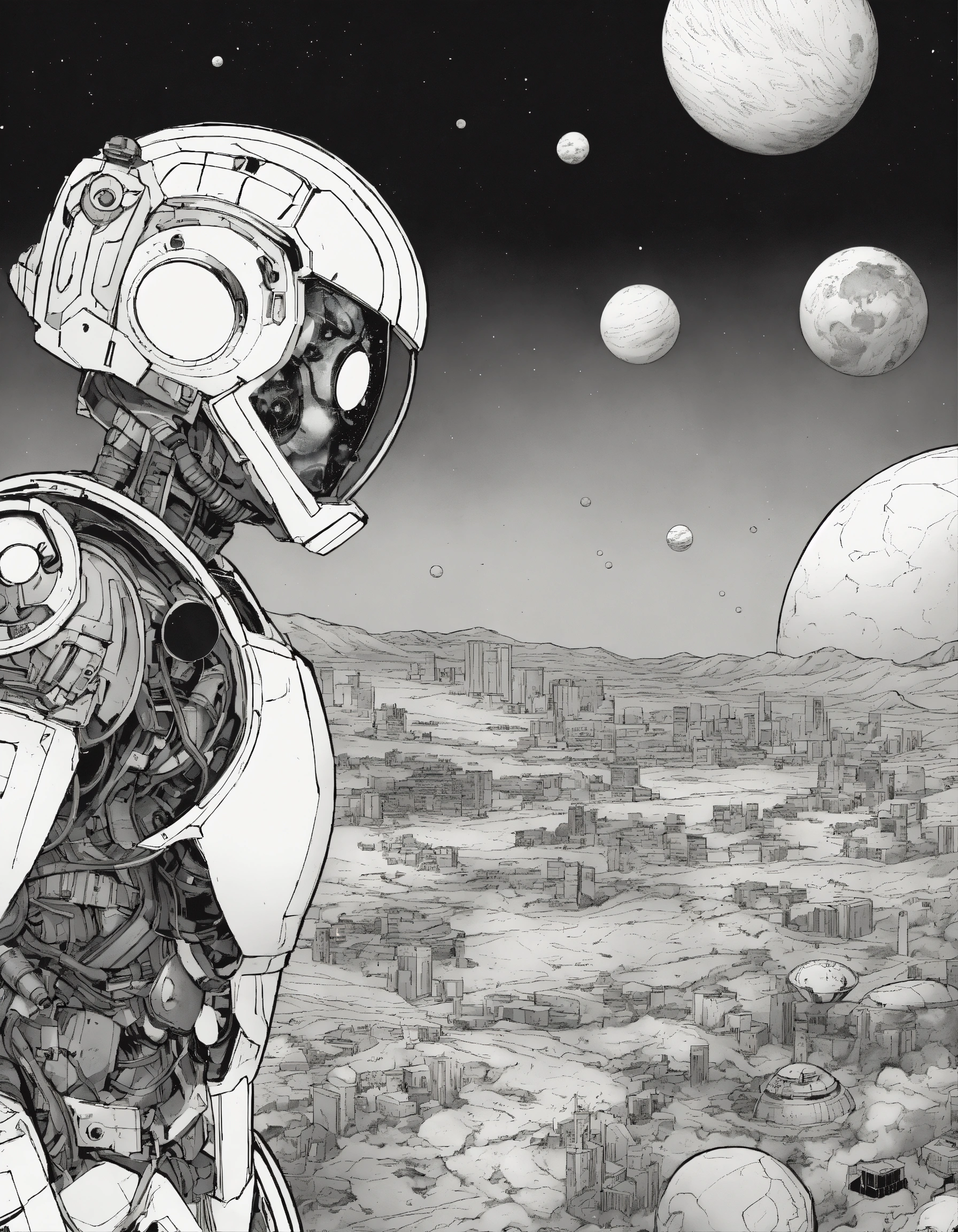 Lexica - A comic book panel about robots taking over the world, simple ...