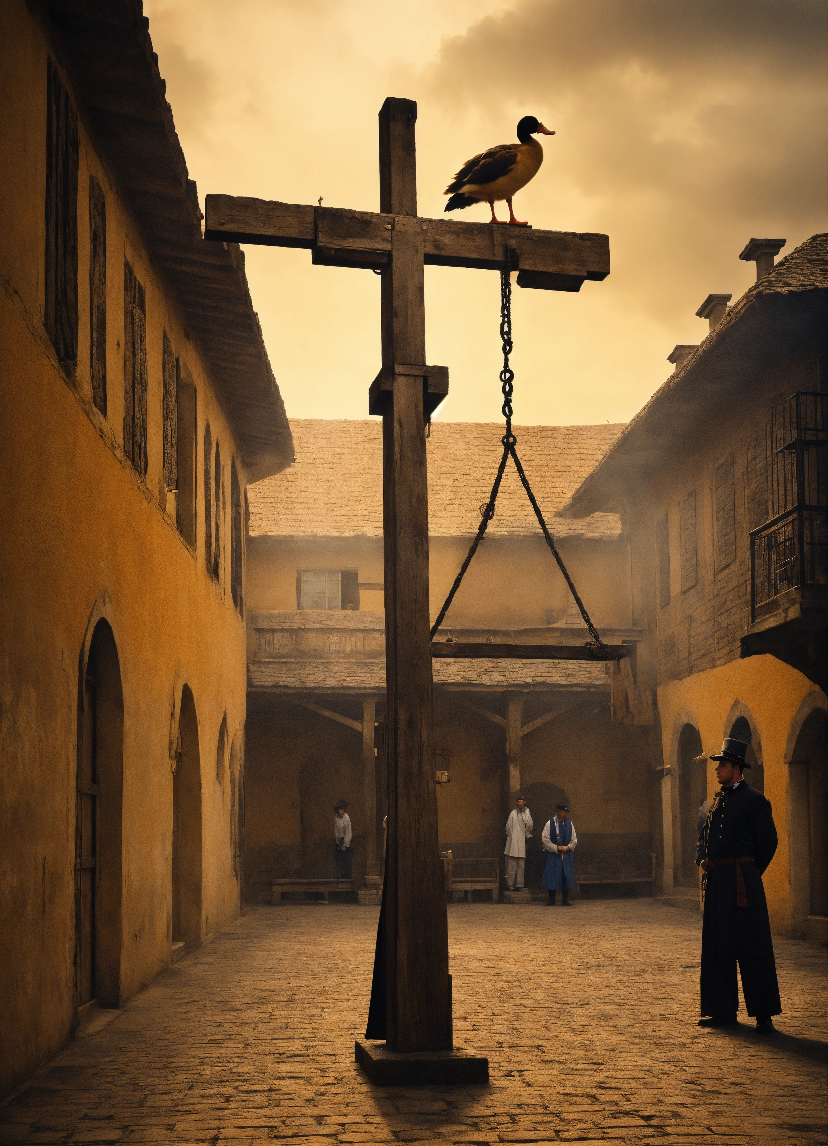 Lexica - Public execution, gallows in the courtyard, executioner ...