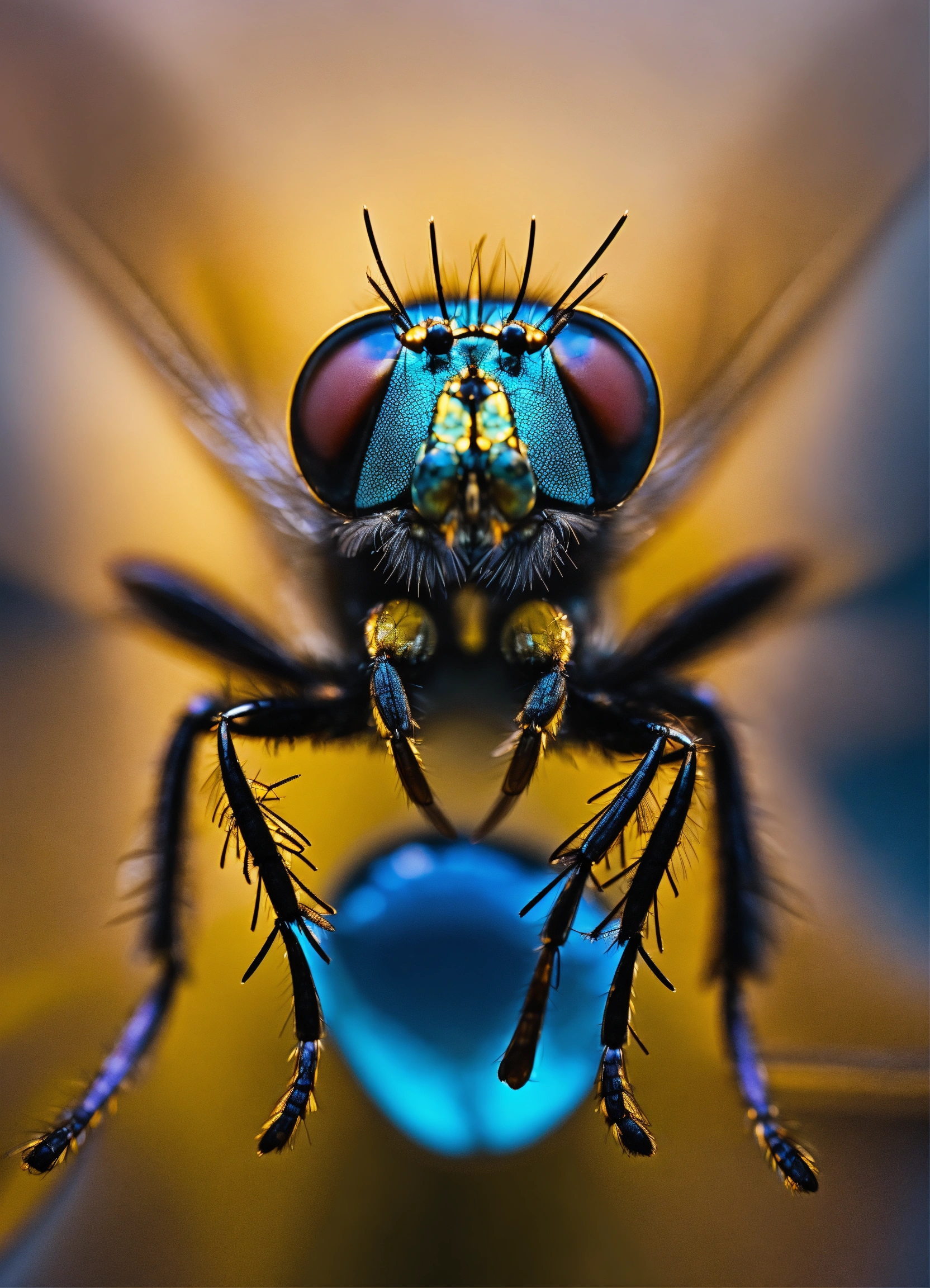 Lexica - Amazing stunning photo of a cross between a fly and a human ...