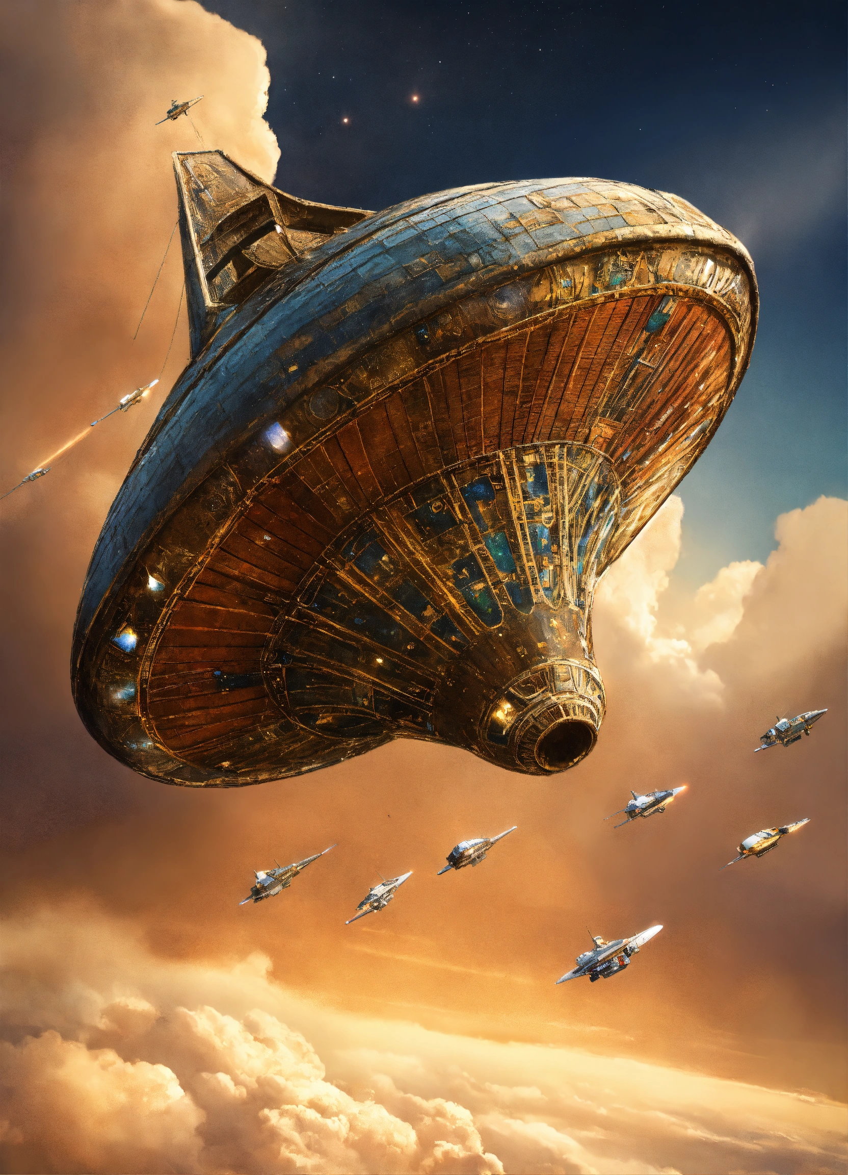 Lexica - Anglo saxon space ship in flight