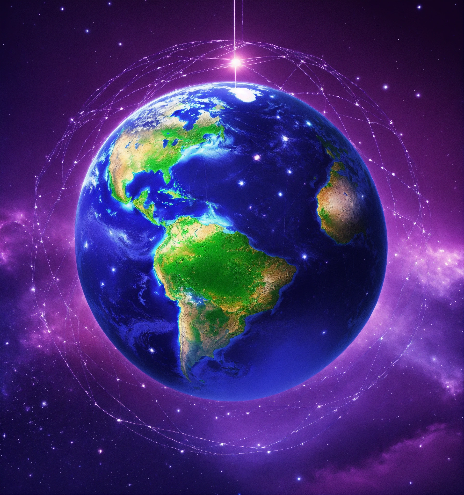 Lexica - Nuance purple background for a book cover, earth networking ...