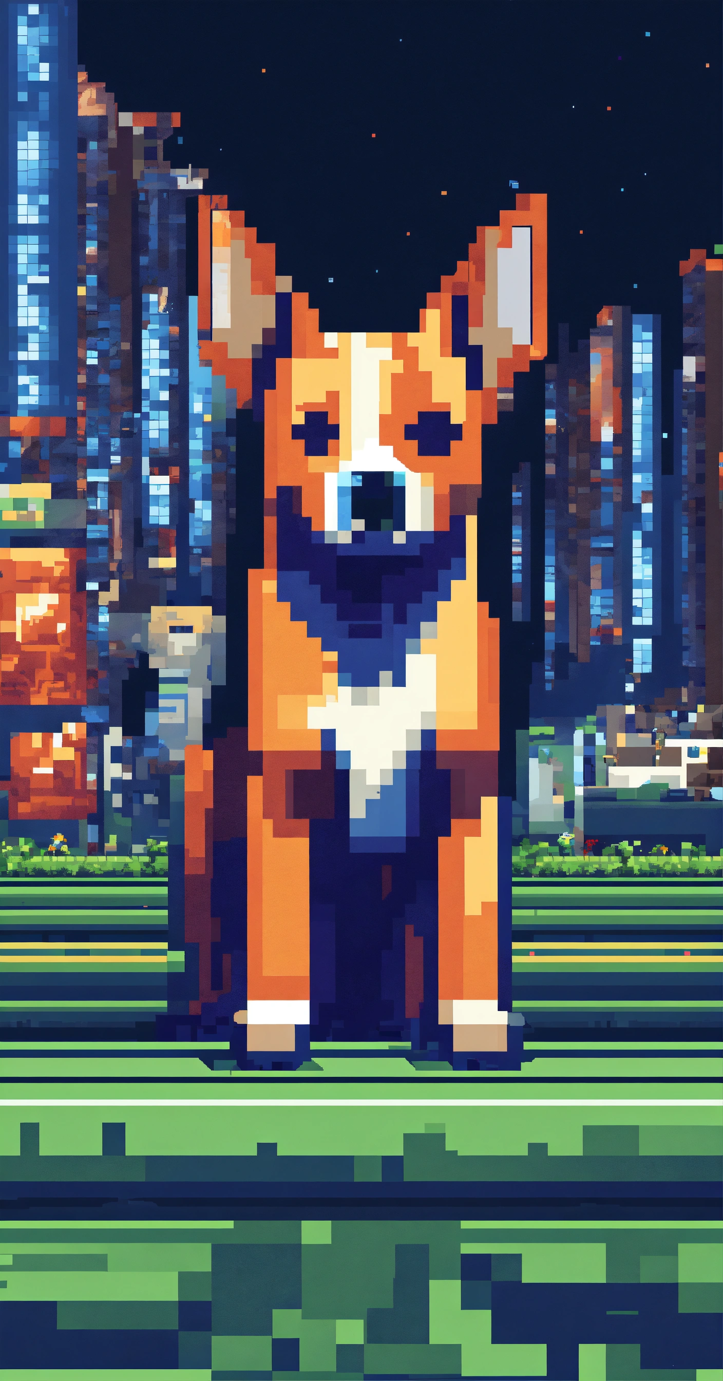 Lexica - Generate a picture of a dog a retro video game world as a ...