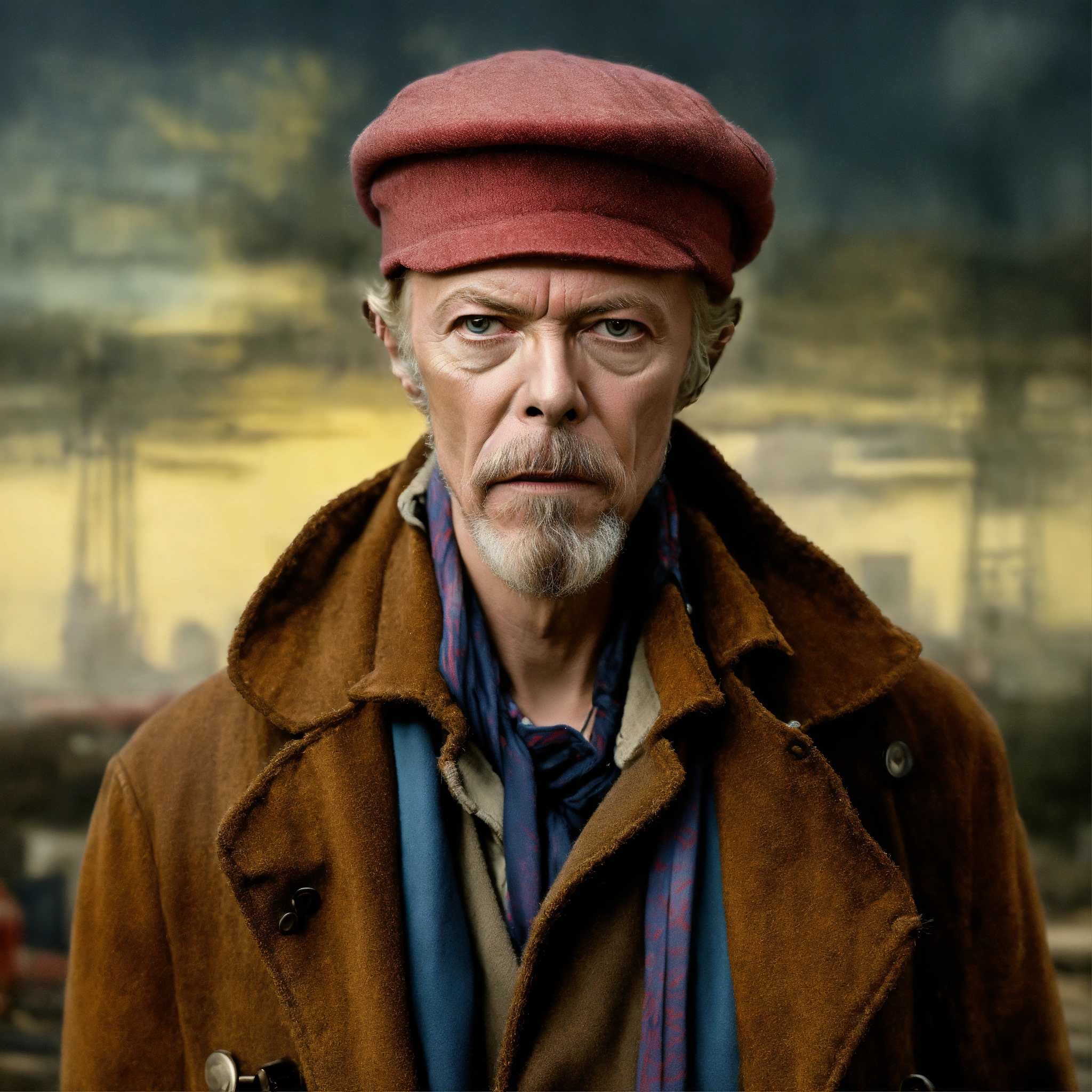 Lexica - Portrait of David bowie as a stereotypical hobo, complete with ...