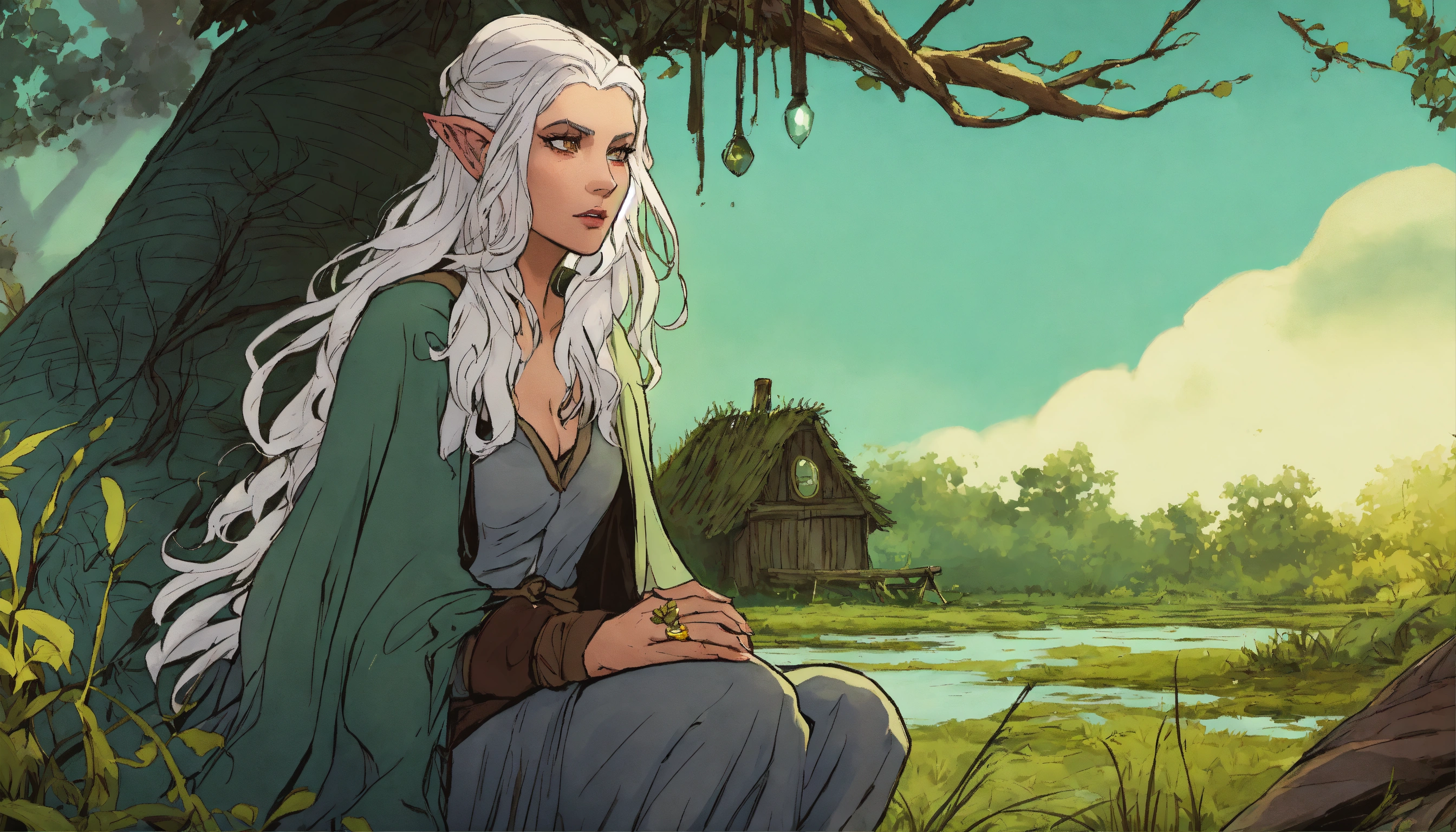 Lexica - An attractive curious older fey witch that lives in the swamp ...
