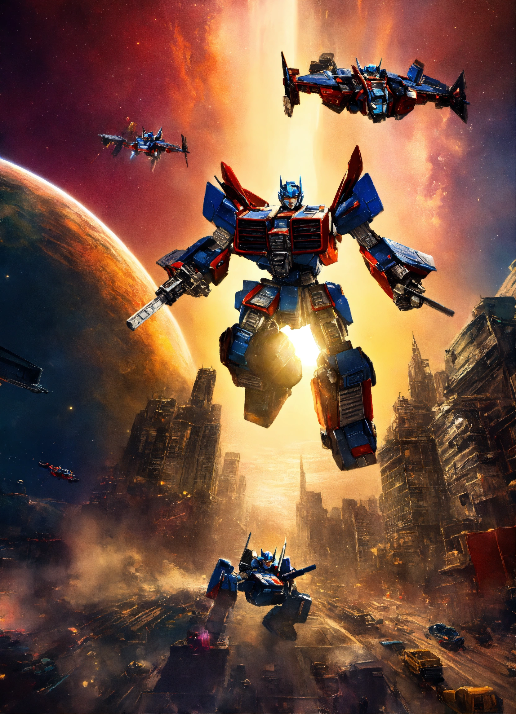Lexica - Transformers flying in space