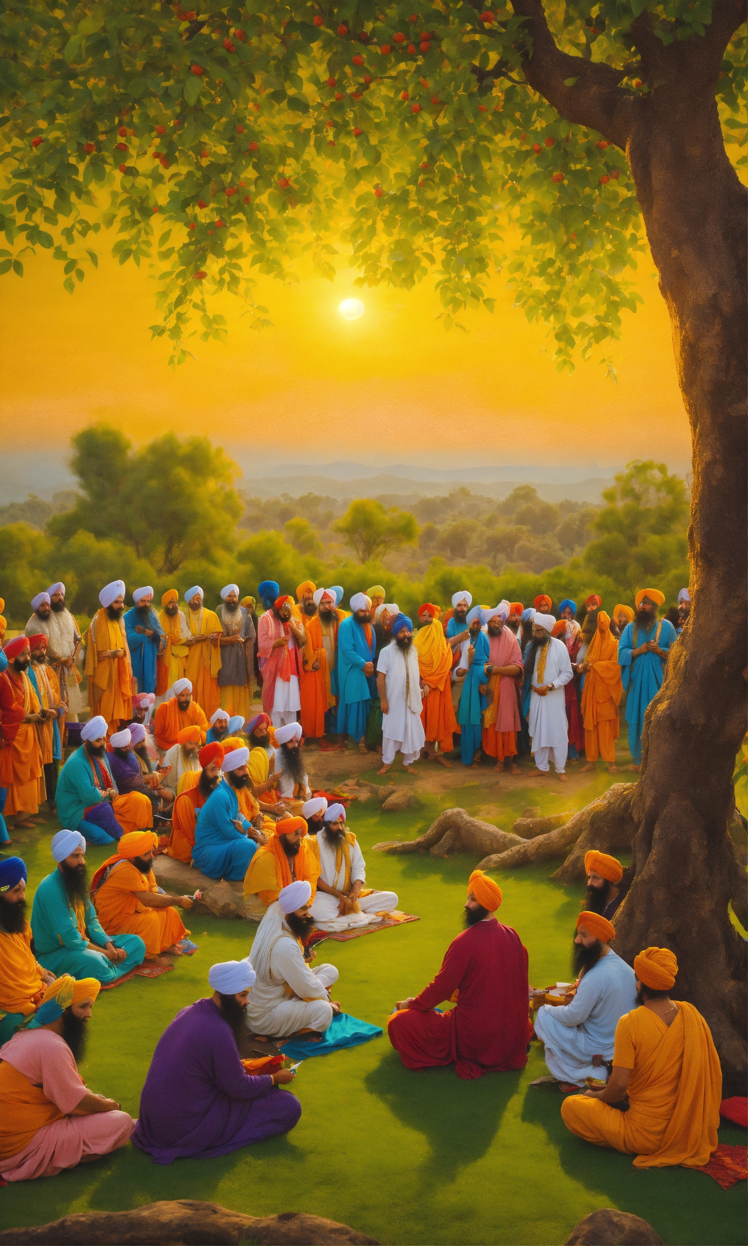 Lexica - Gur sikh peoples,chanting gods names,under the tree