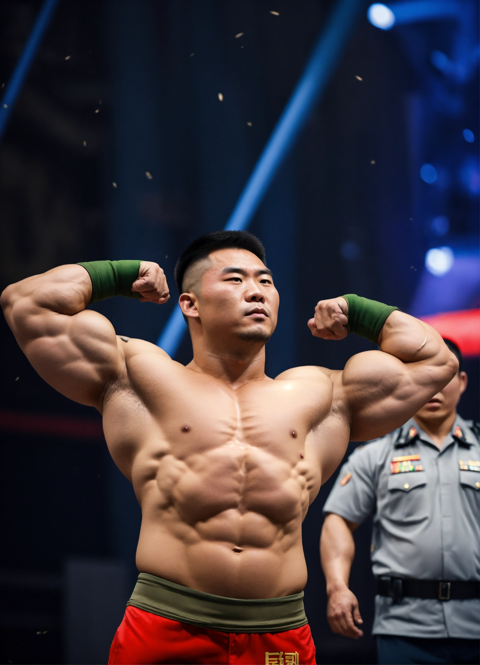Lexica - 30-year-old Chinese man with big muscles, big bodybuilder ...