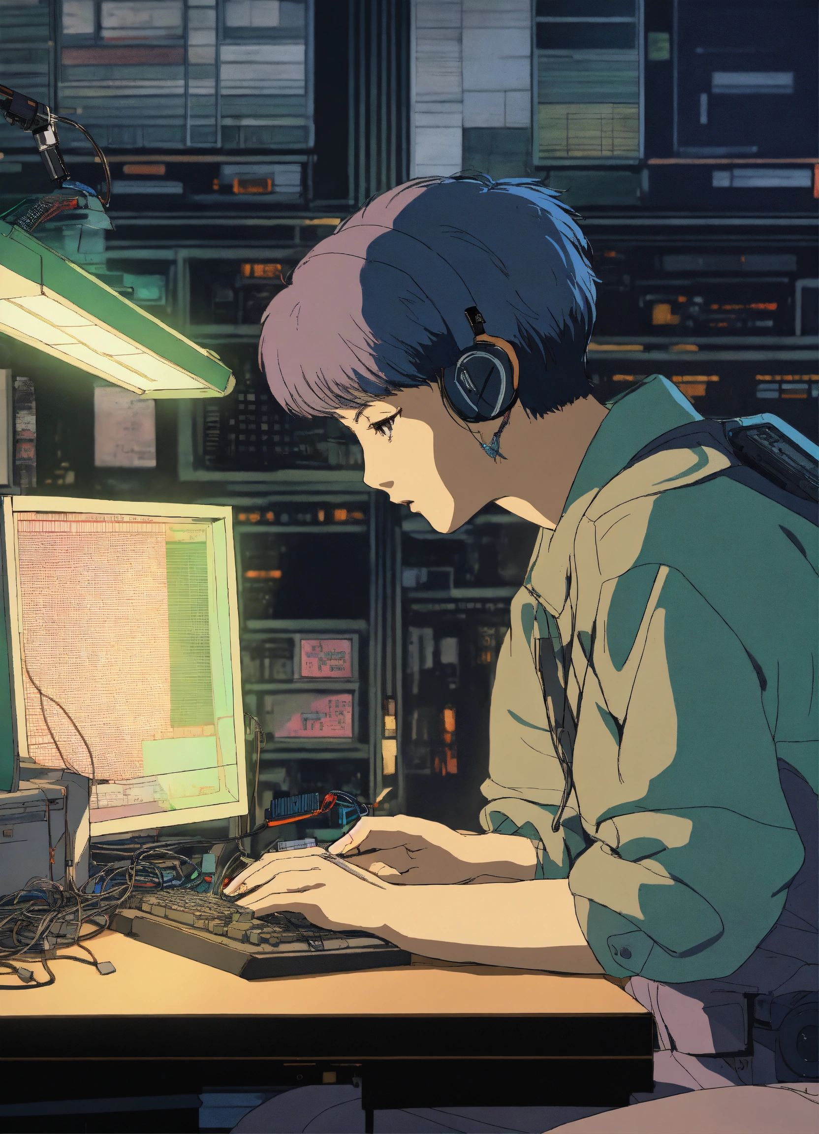 Lexica - Alexander Graham Bell, repairing computers, anime, retro anime ...