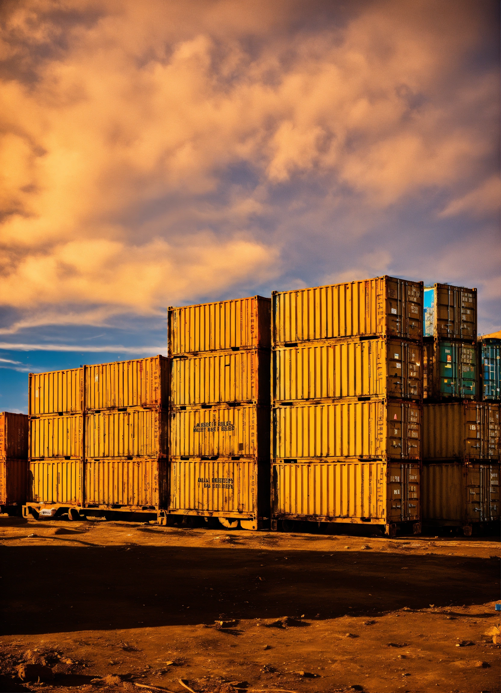 Lexica - Containers of medical and food relief aid.