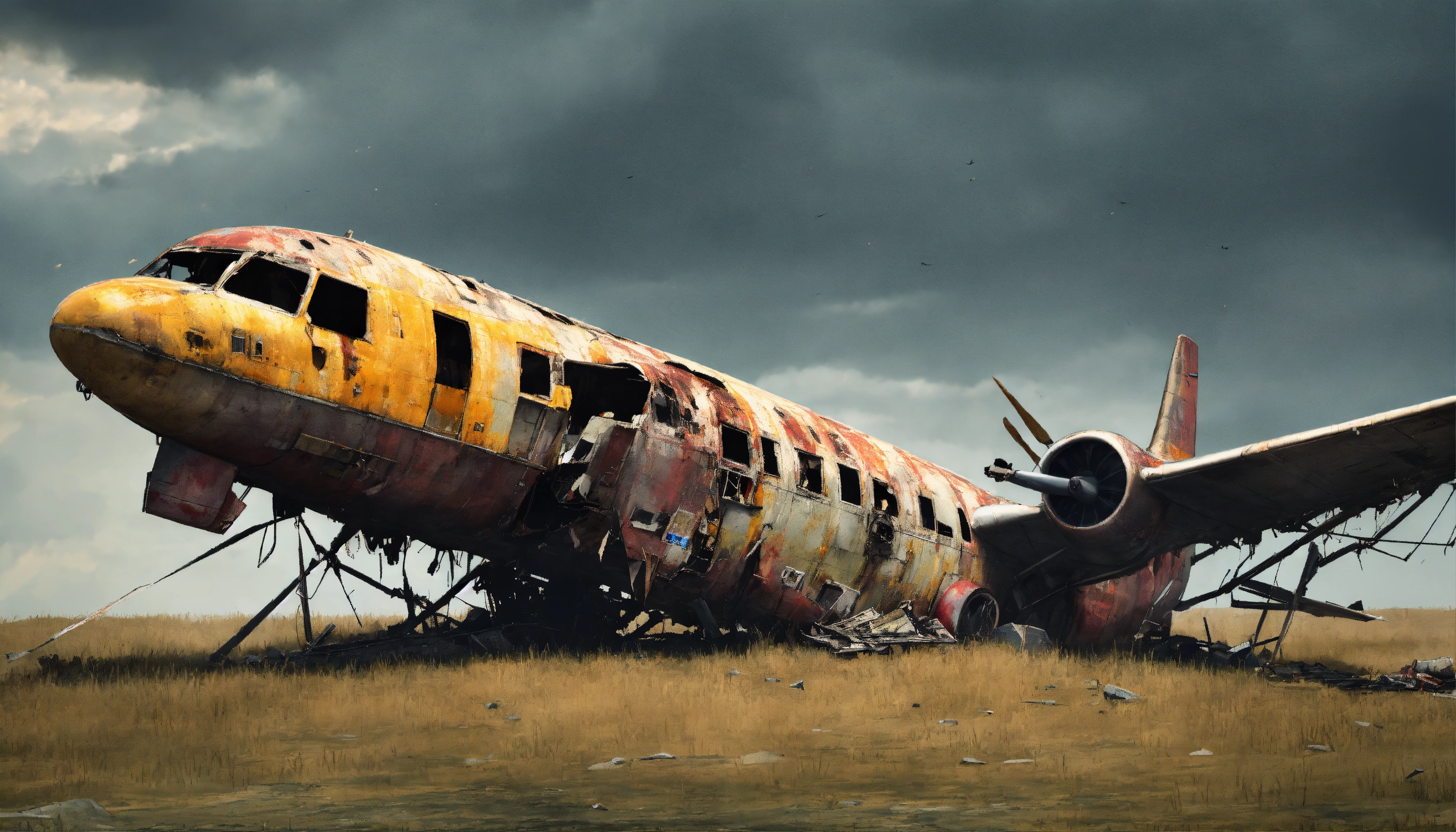 Lexica - Post apocalypse crashed passenger plane