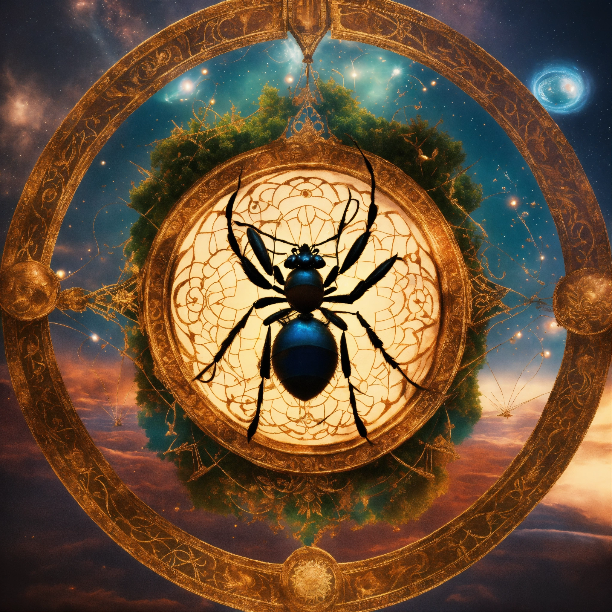 Lexica - Underwater long exposure photography, a giant ant flying in a ...