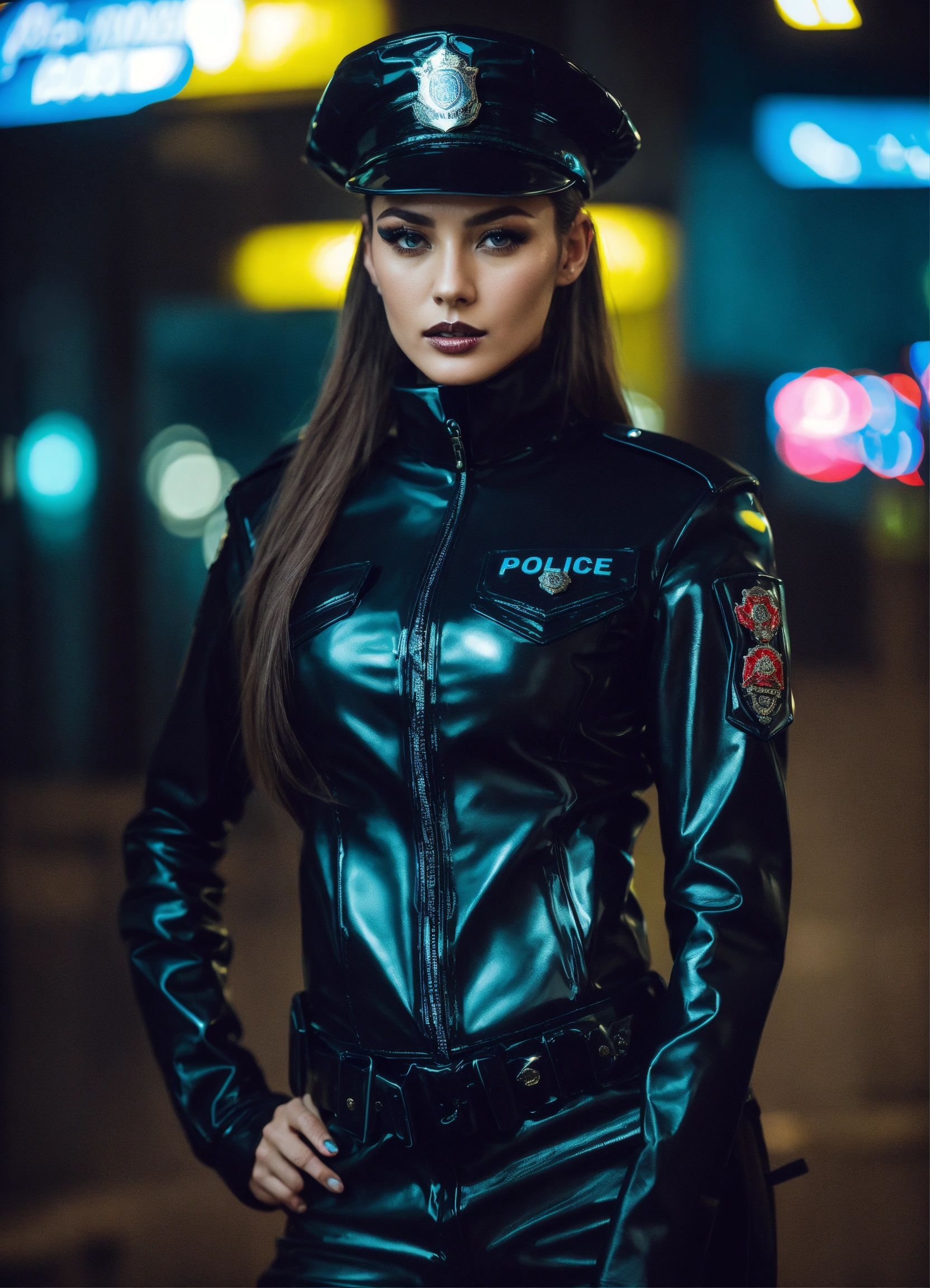 Lexica - Cyberpunk, stunning french seductress woman fashion model ...