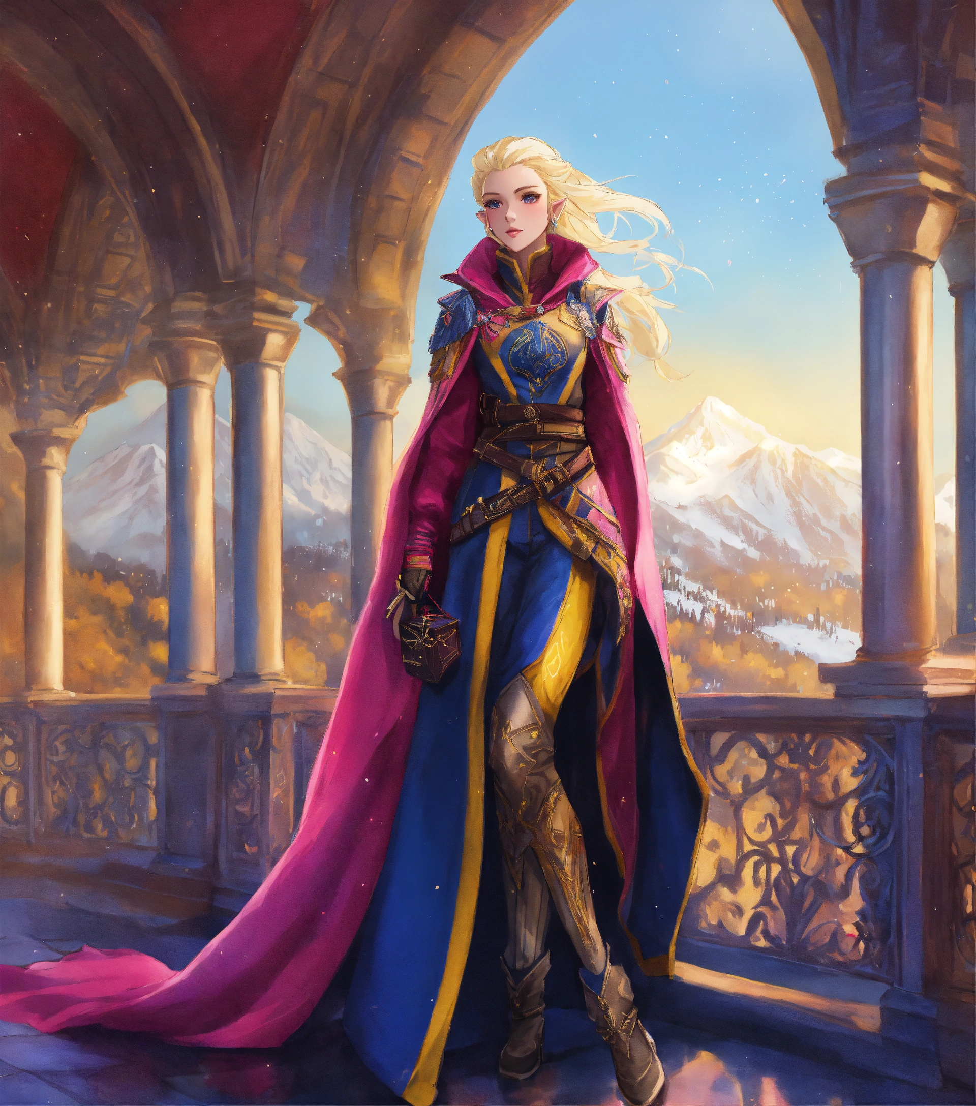 Lexica - Full body drawing of a sci fi high elf, royalty, futuristic ...