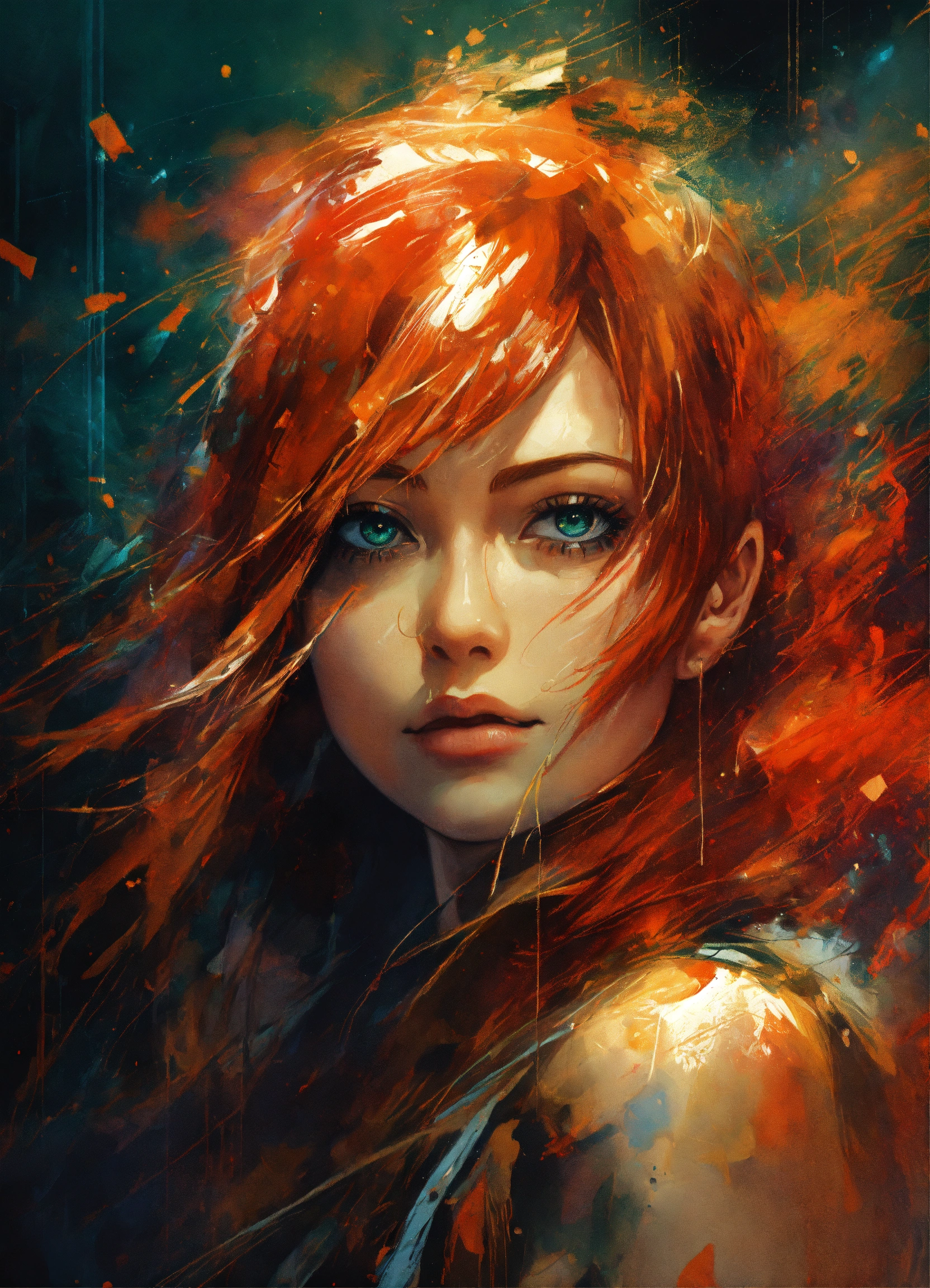 Lexica - A ultra realistic poster of Nami from one piece in the red ...