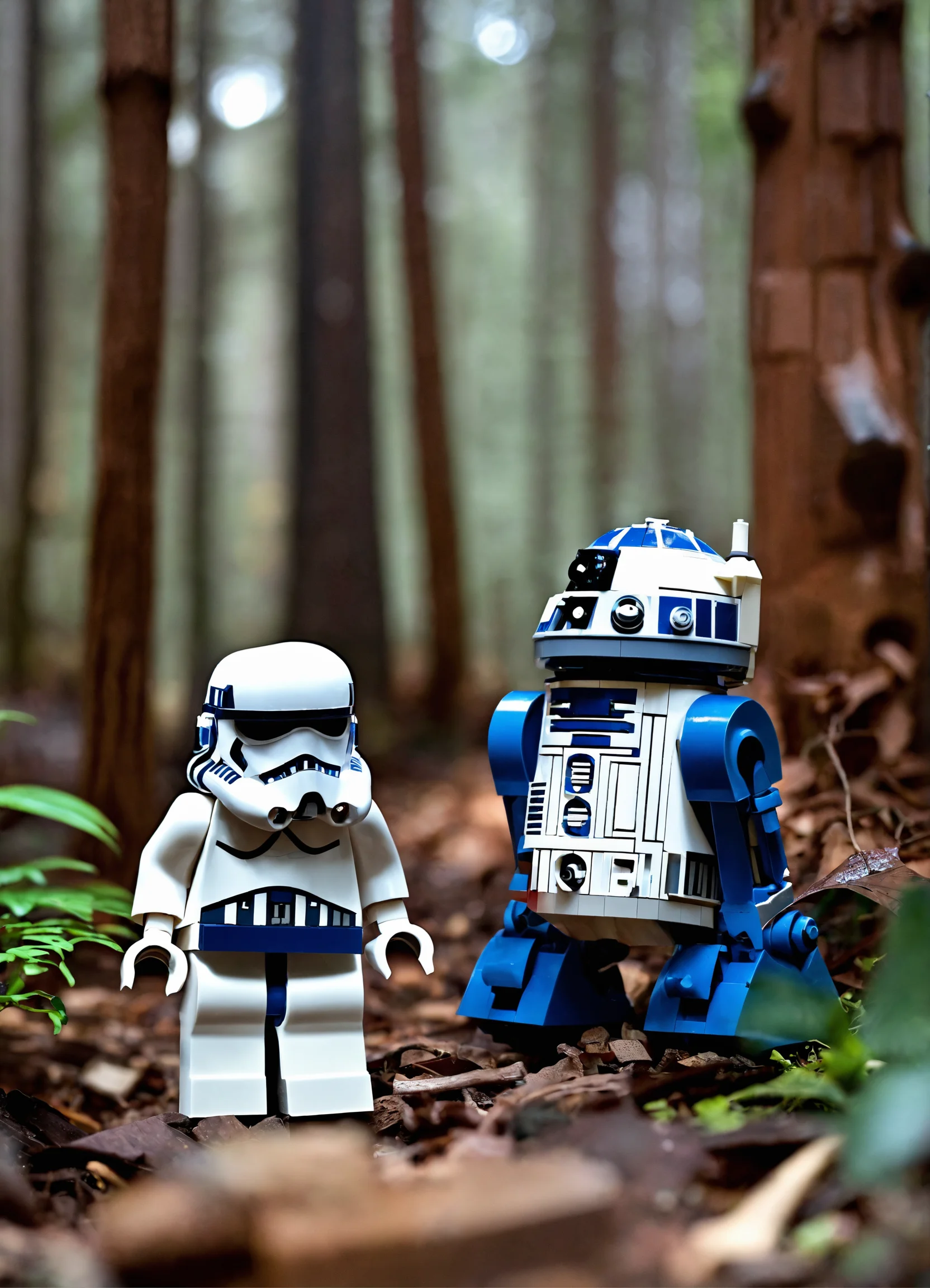 Lexica - ((LEGO)) Star Wars set of a cute plastic R2-D2 standing next ...