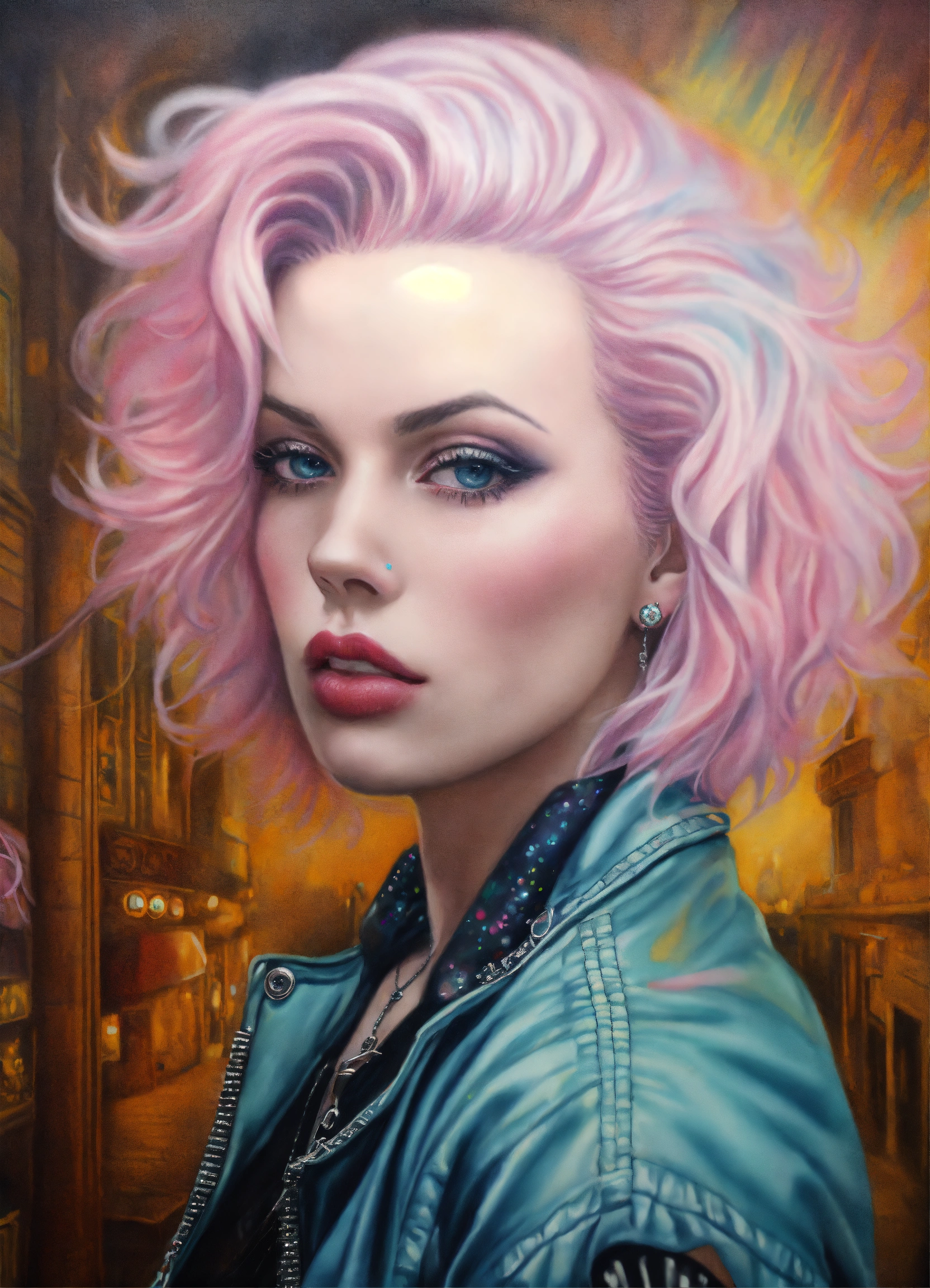 Lexica - I’m Photorealistic pastel Marilyn Mason portrait of A gothic ...