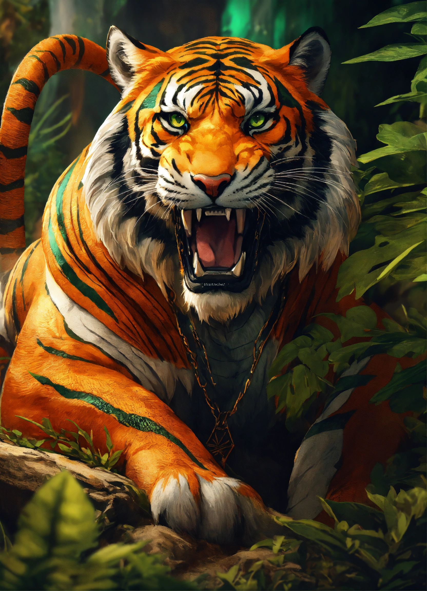 Lexica - GamerTag "RKOTIGRES" emblem, content a majestic tiger and a ...