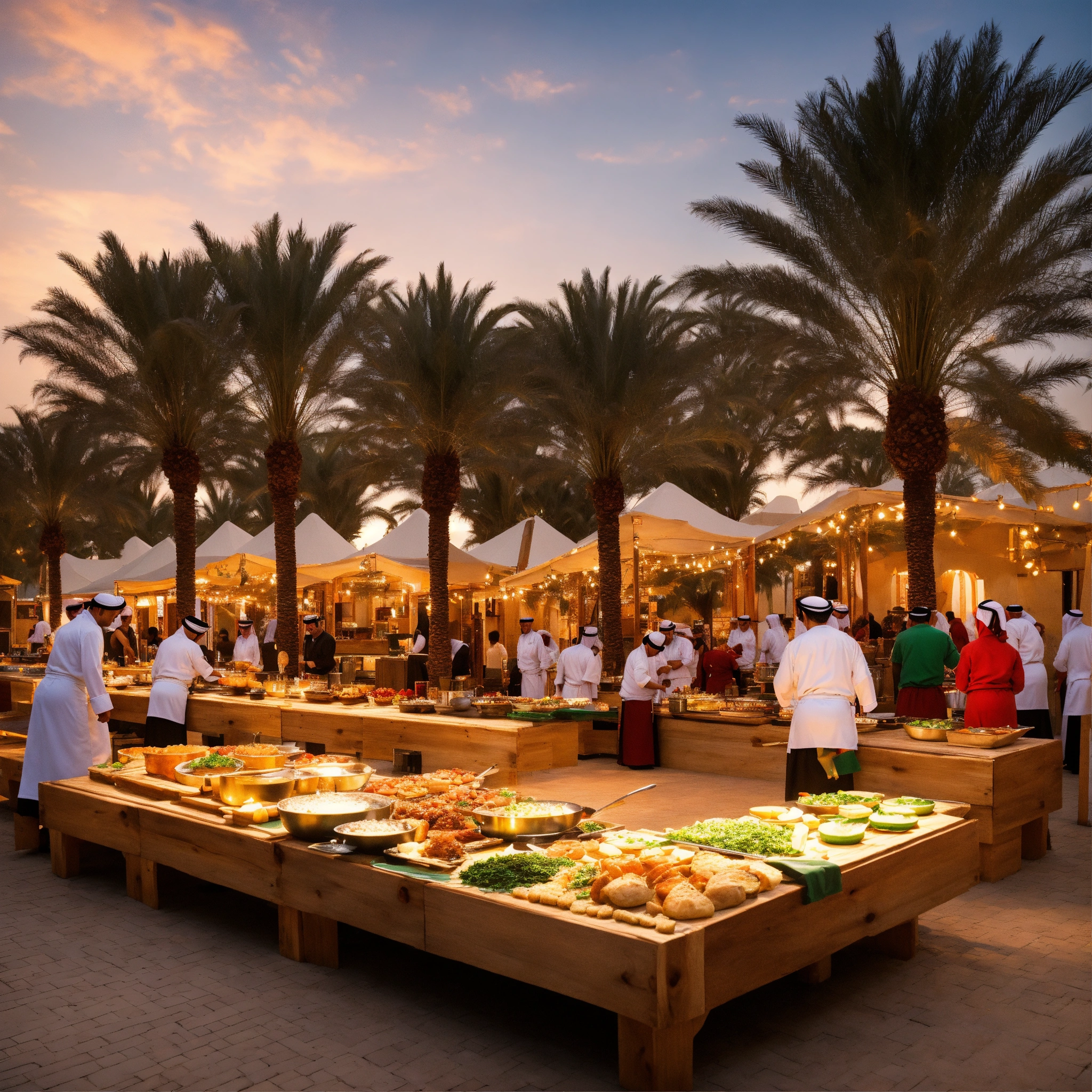Lexica - Visualize a vibrant scene at the 'Taste of Bahrain' Food ...