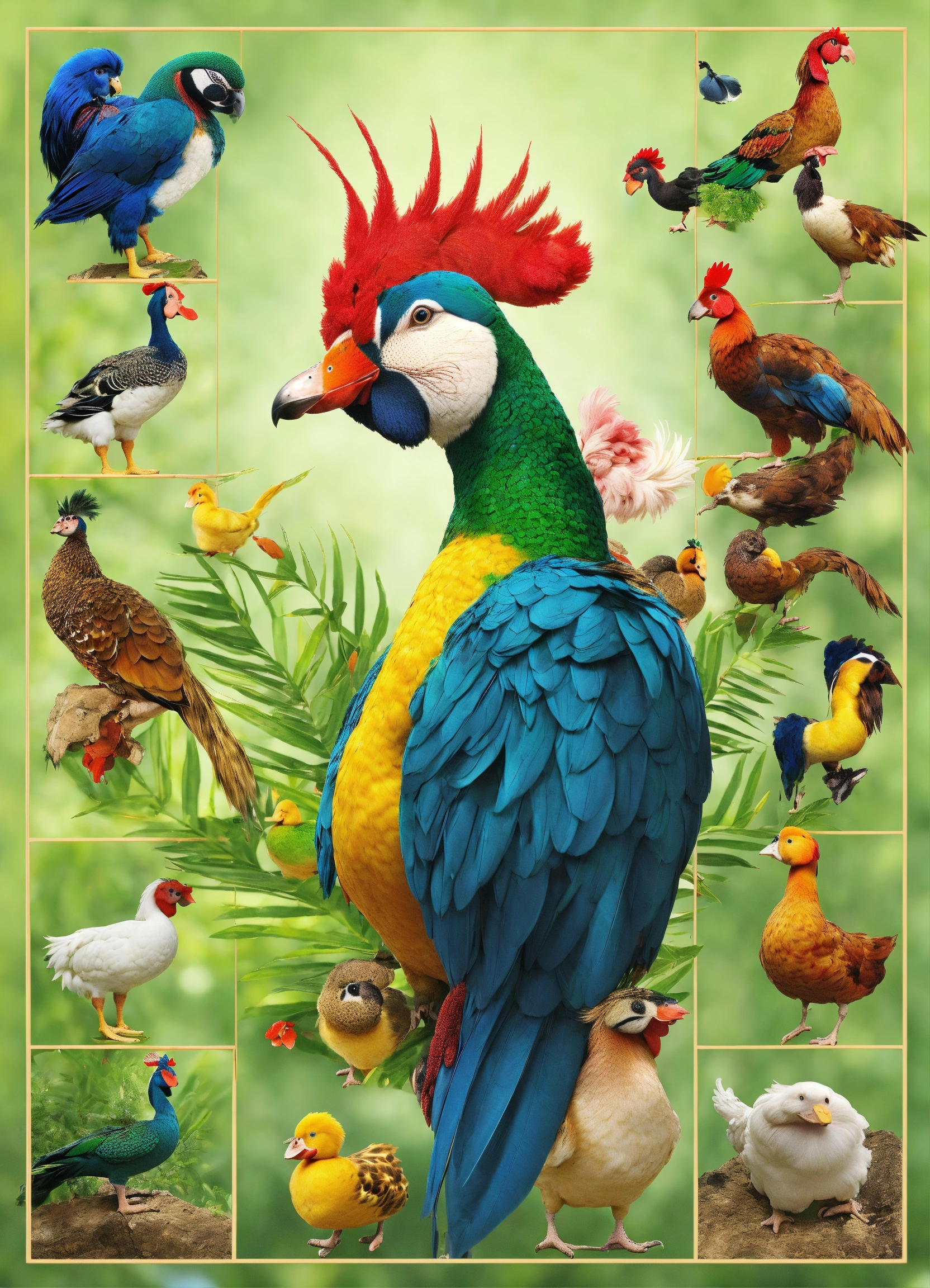 Lexica - Create the following animals in one picture Dog cat Chick ...