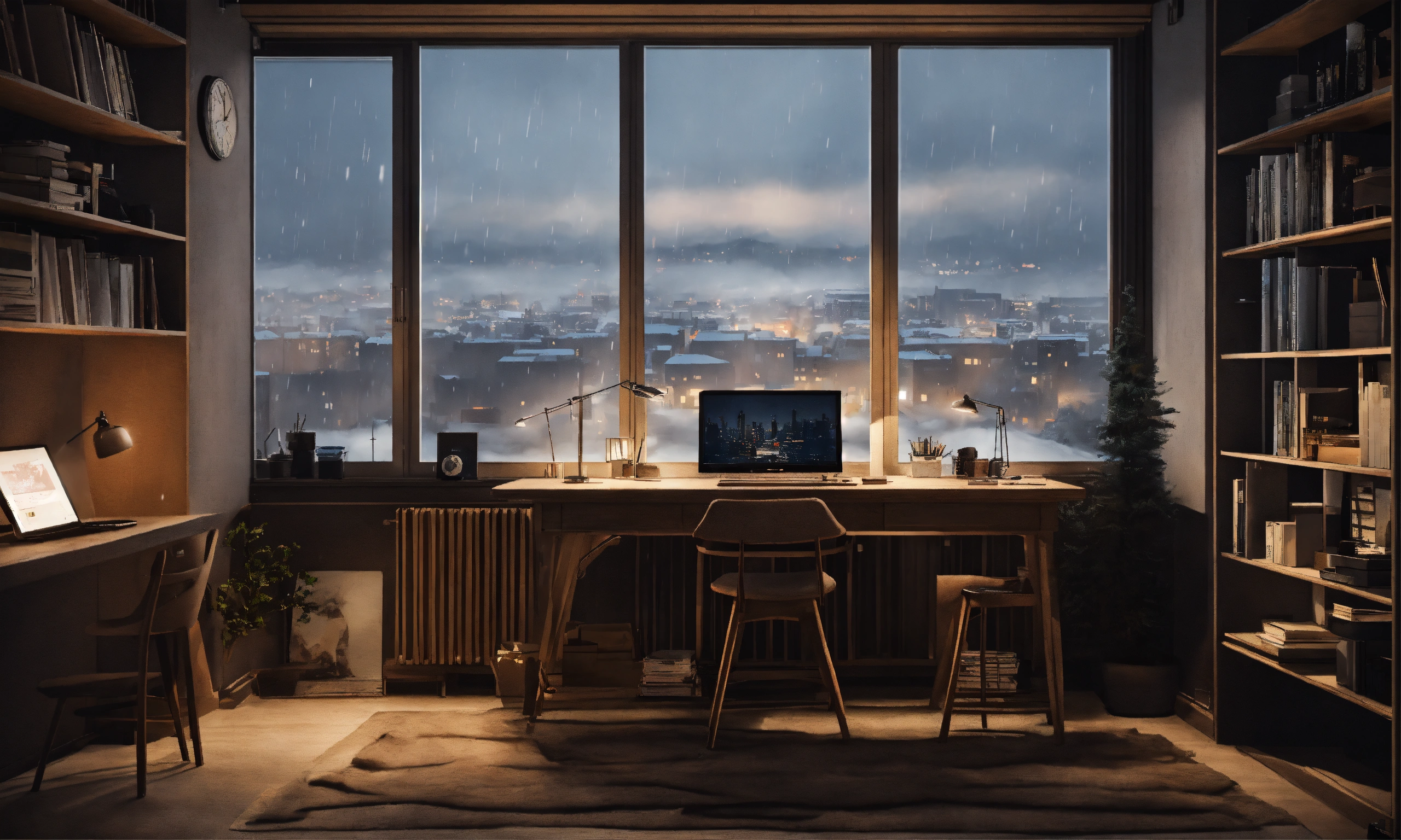 Lexica - Study room in nordic apartment stockholm, minimalistic, studio ...