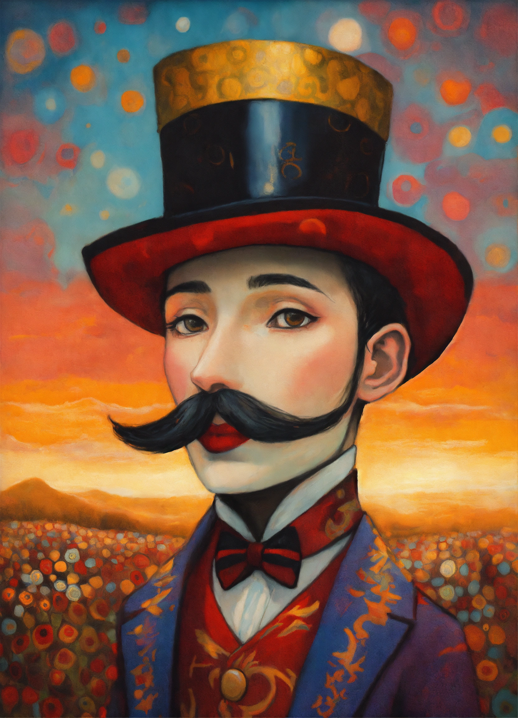 Lexica - Amazing Ringmaster wearing Ringmaster costume in the sunset in ...