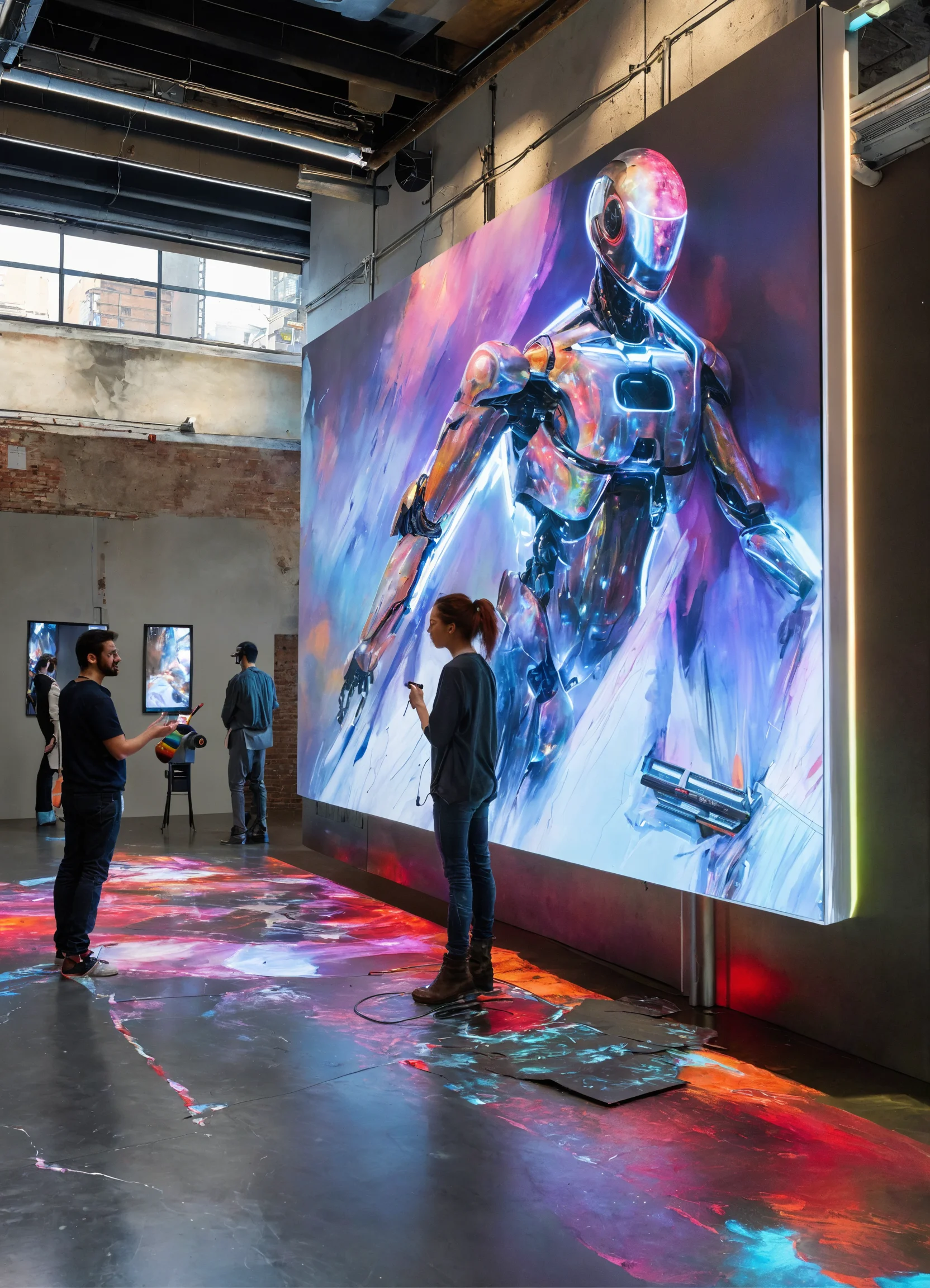 Lexica - A stunning depiction of a cutting-edge futuristic art studio ...