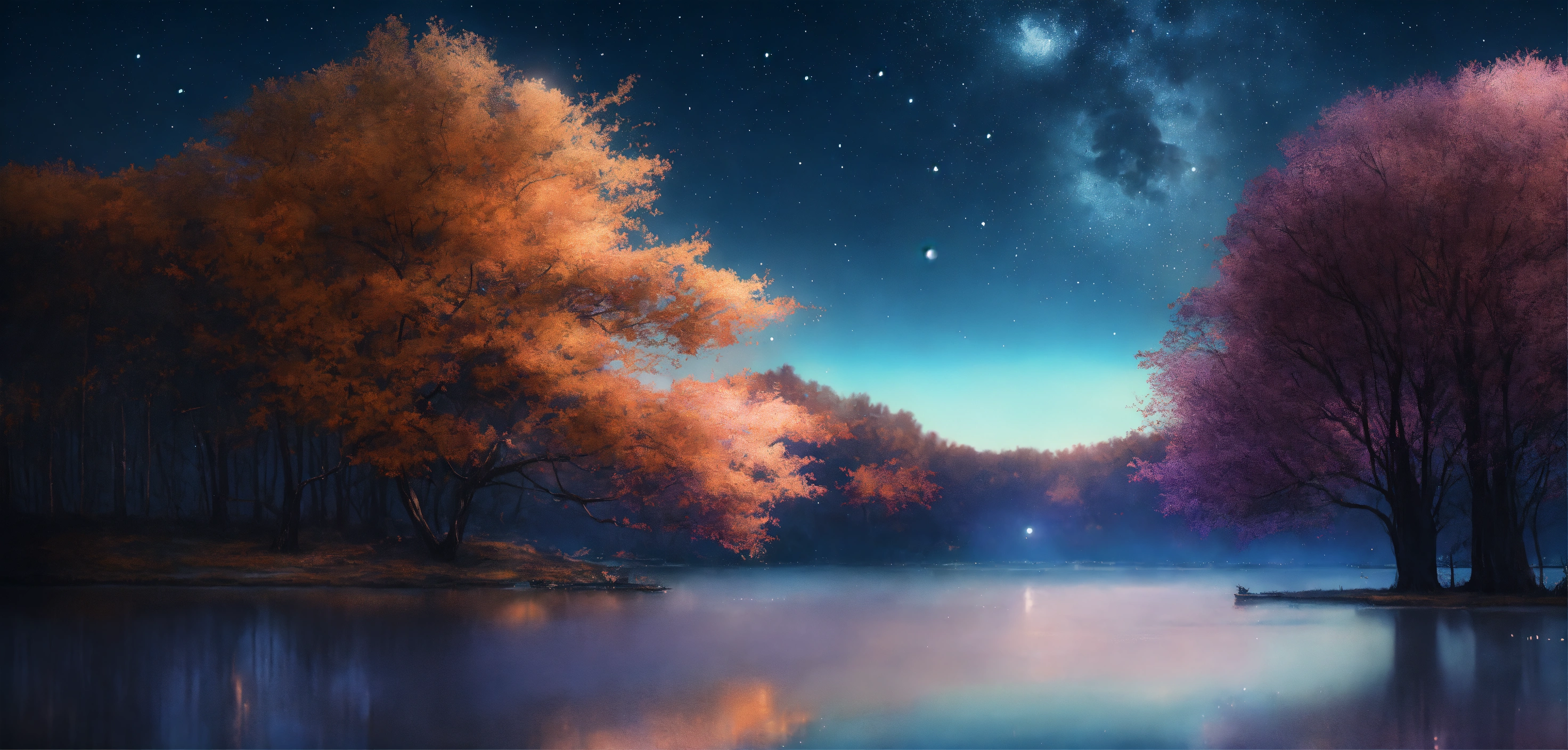 Lexica - Dream,night,landscape,sleep,trend on artstation, A tranquil ...
