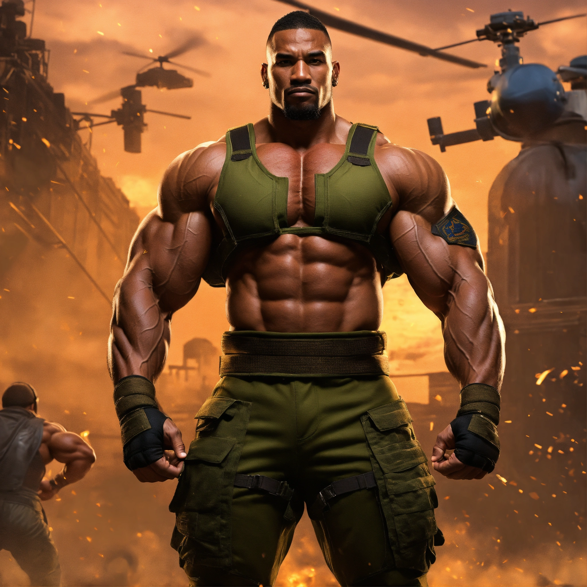 Lexica - 30-year-old man with big muscles, big bodybuilder, body like a ...