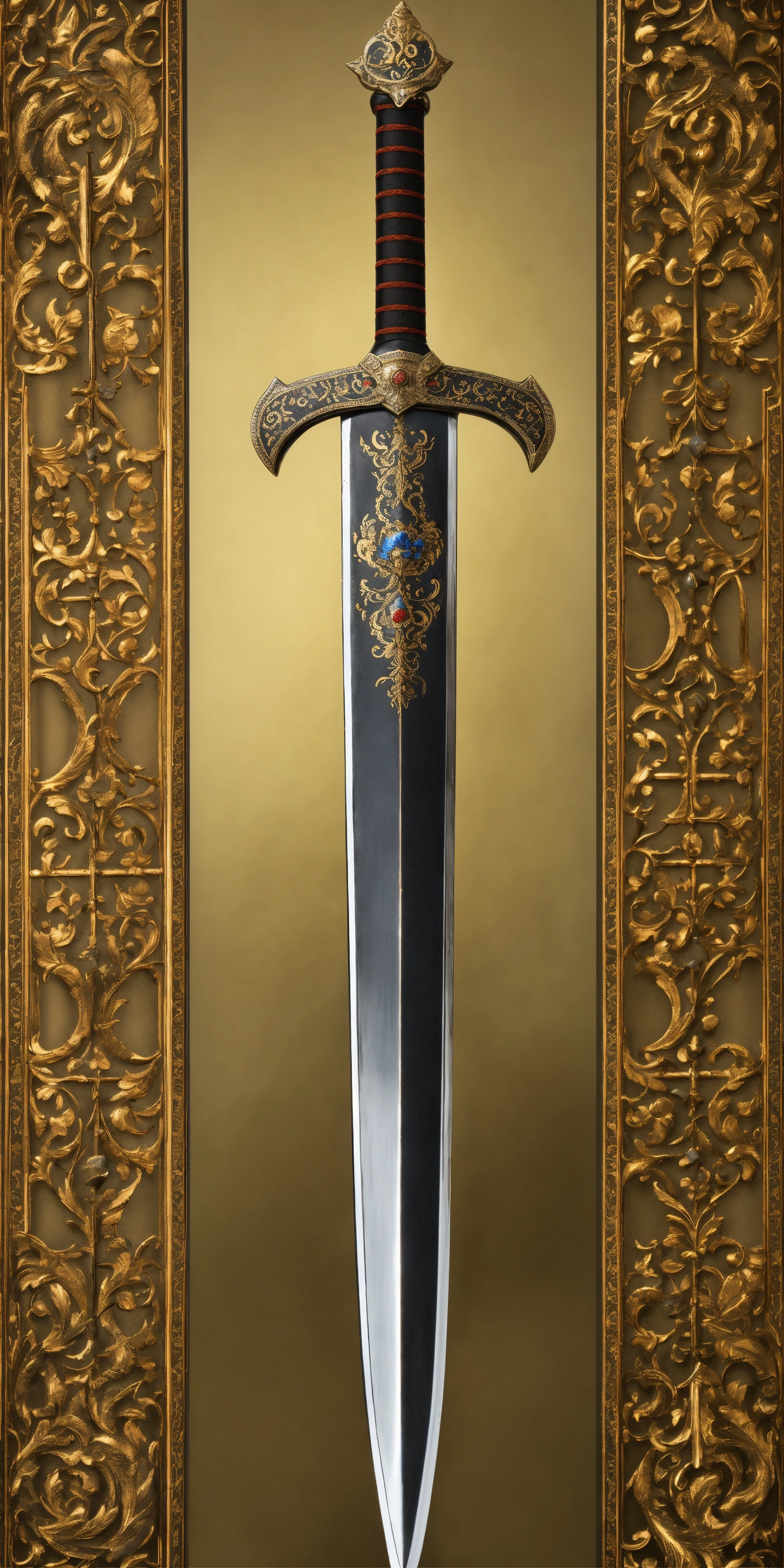 Lexica - Richly decorated long longsword, ultra realistic, very detailled