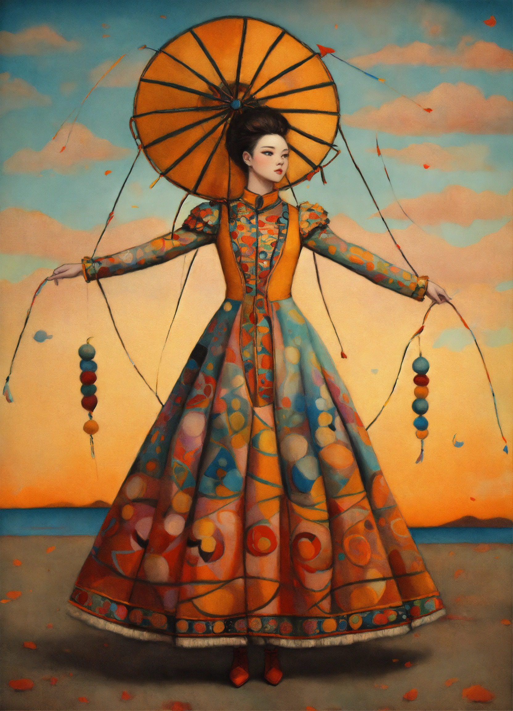 Lexica - Amazing Circus performer wearing circus performer dress in the ...