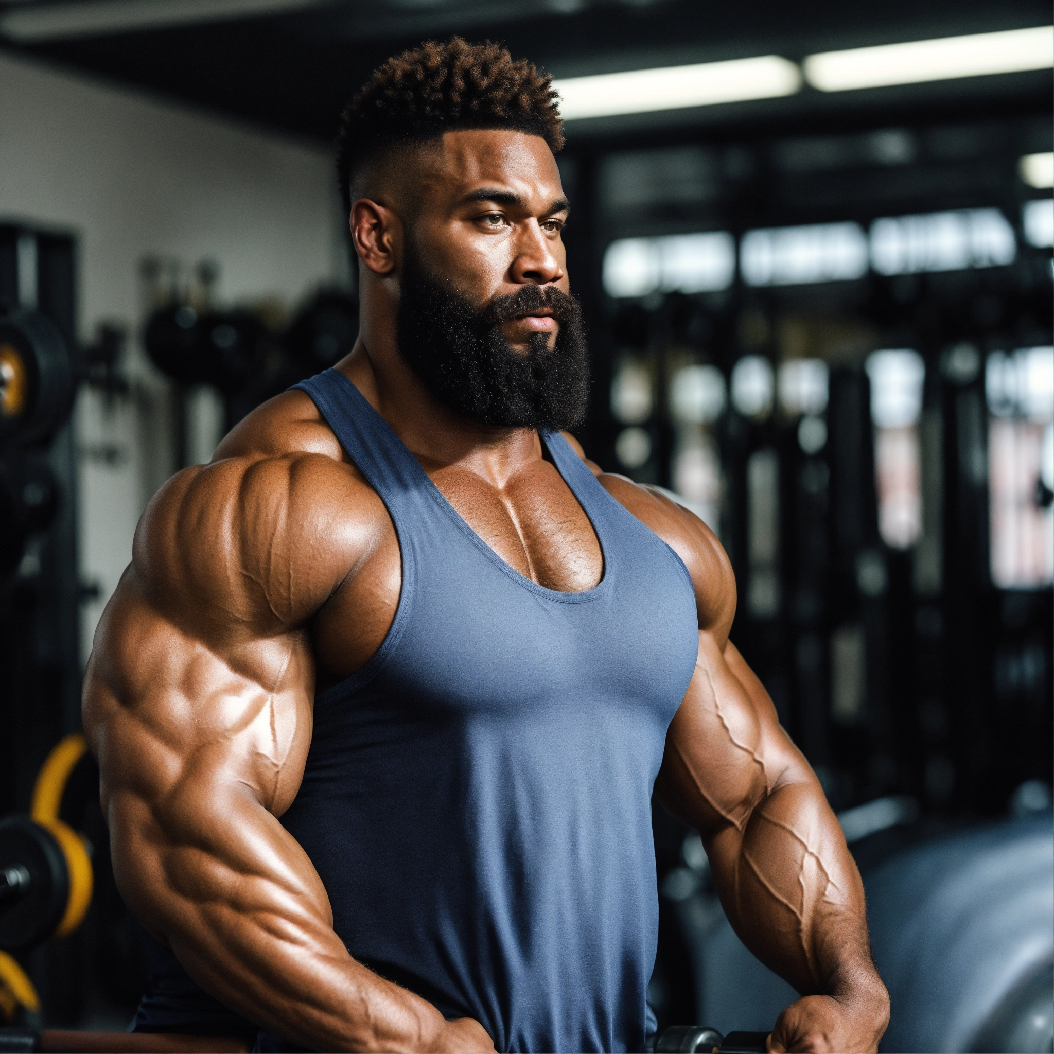 Lexica - 30-year-old hairy man with big muscles, Leroy Colbert, big ...