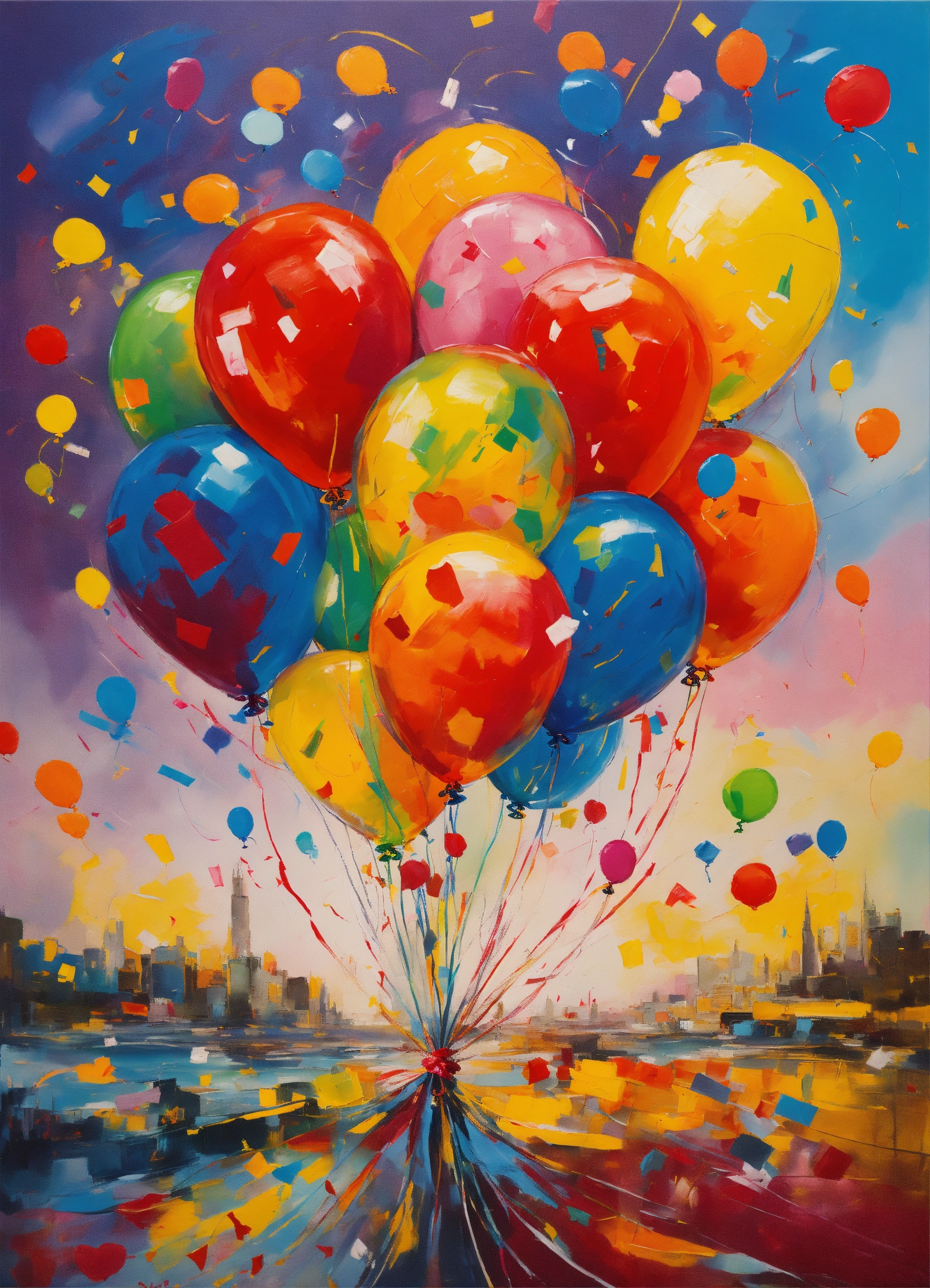 Lexica - Let's Celebrate a Neo-Expressionist Birthday A Burst of ...