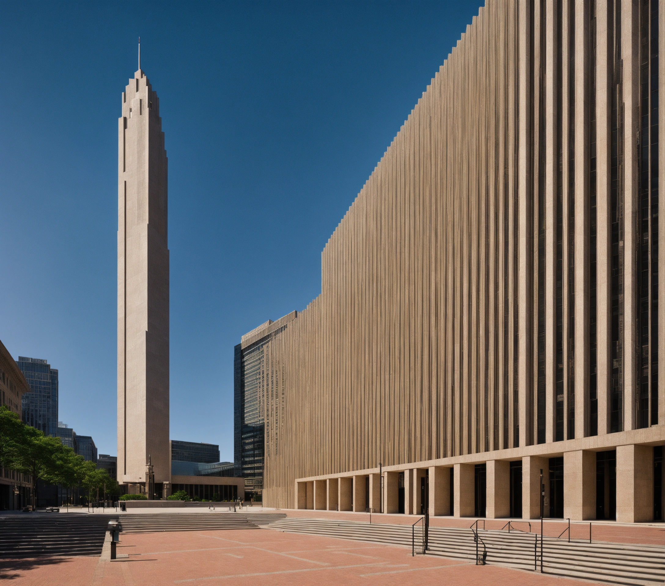 Lexica - Government center in contemporary design, with front huge ...