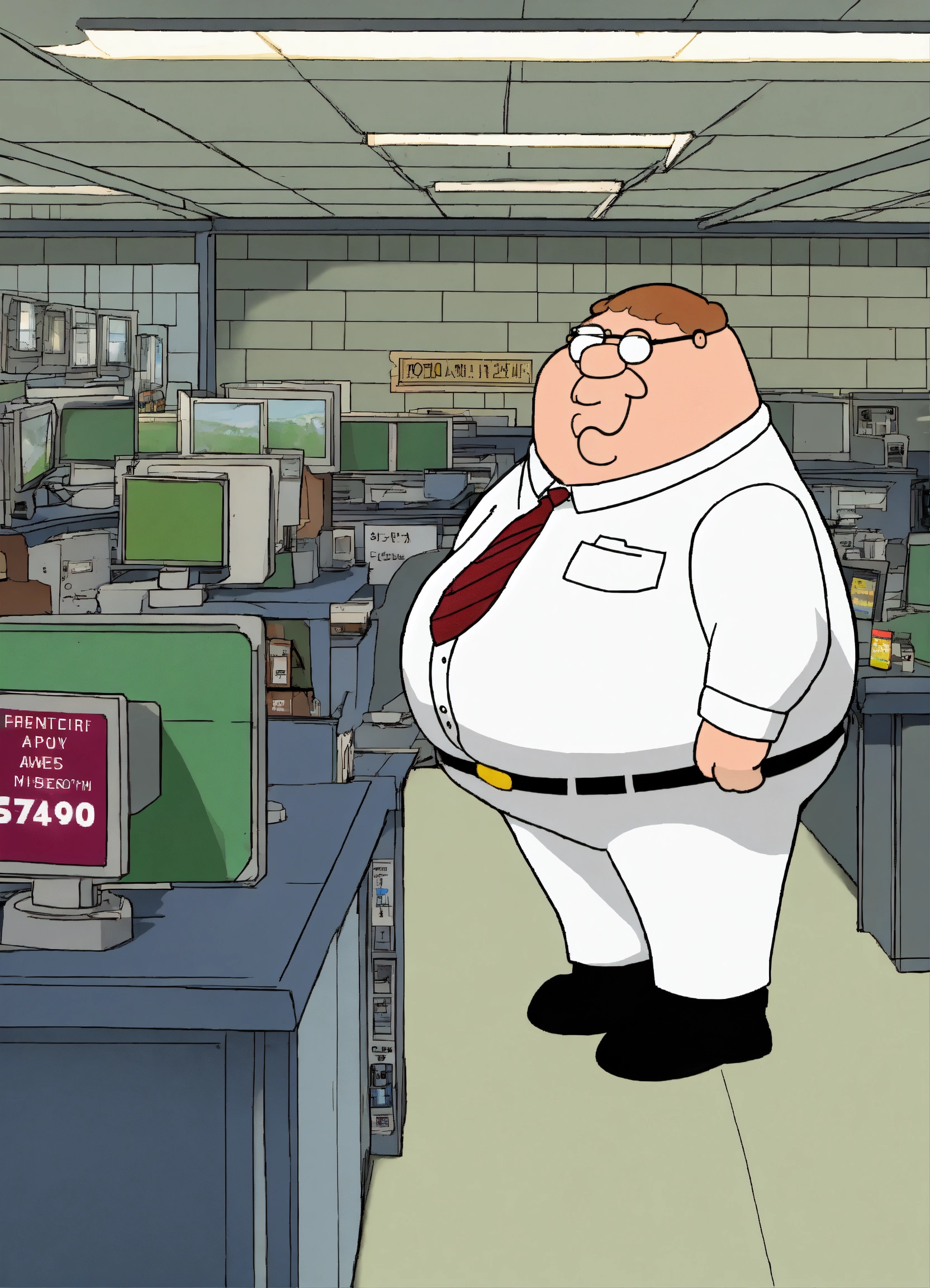 Lexica - Peter griffin on cctv security camera footage