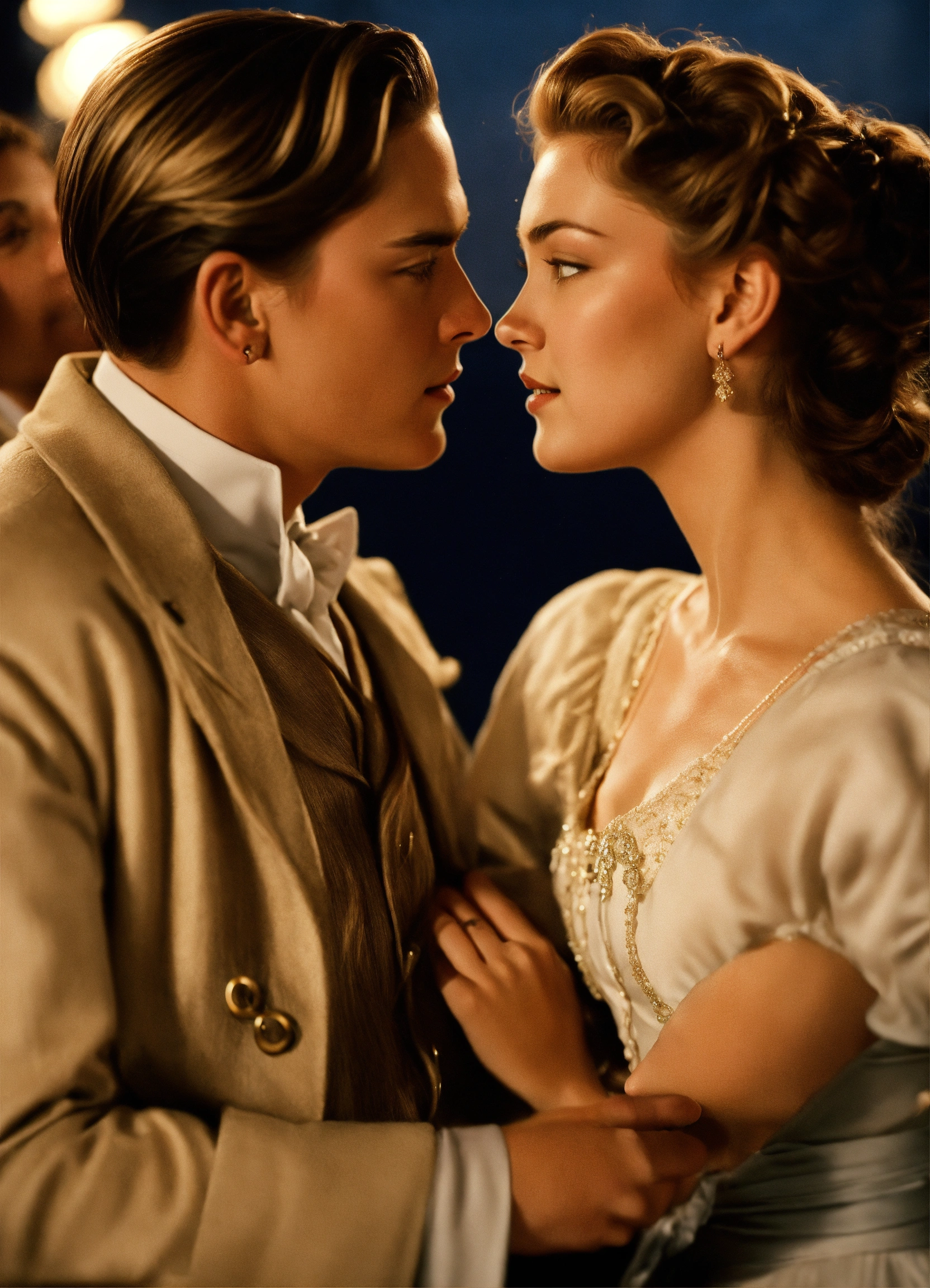 Lexica - Scene from the movie Titanic love, couple don't look at each ...
