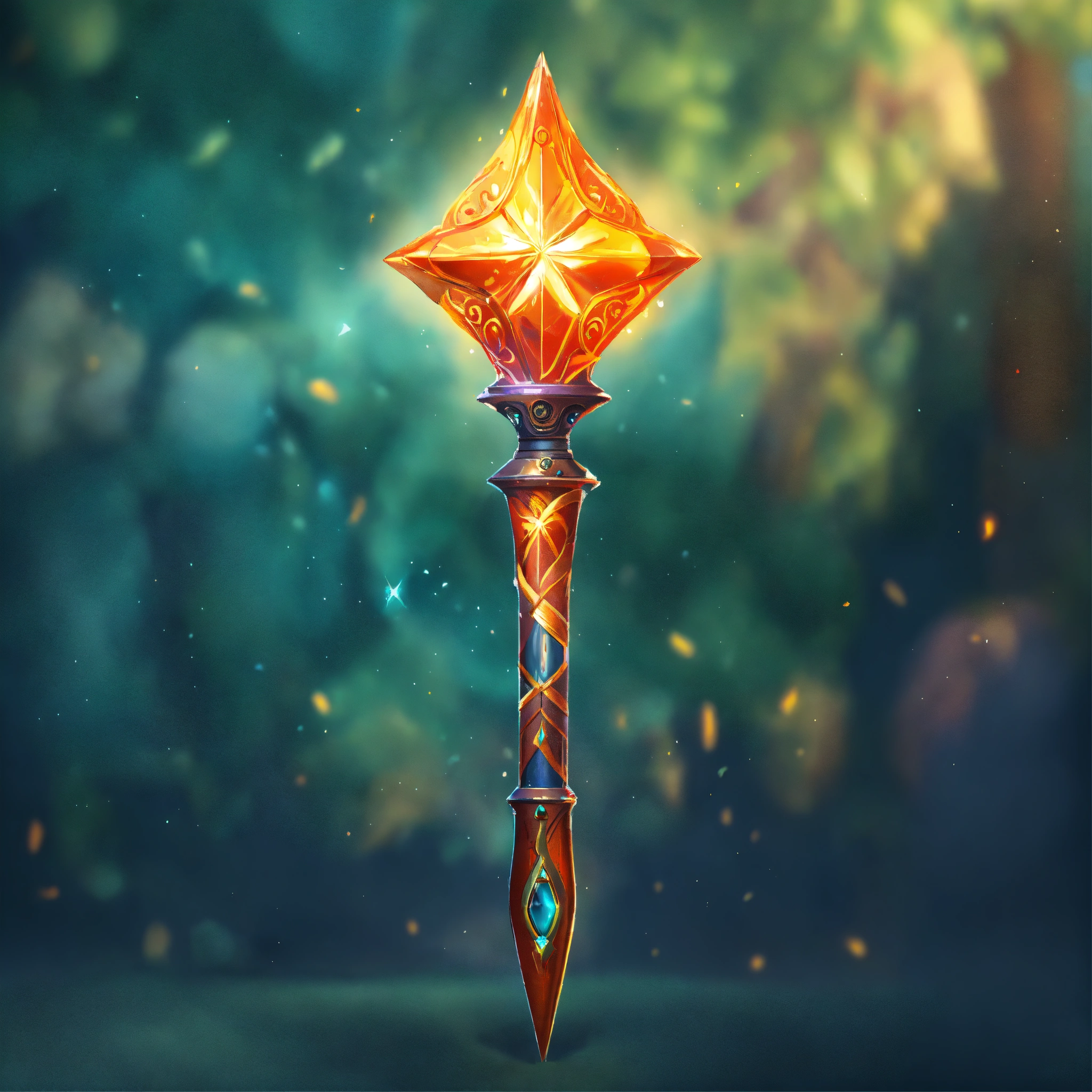 Lexica - Fantasy magic wand, isolate objects, realistic cartoon oil ...