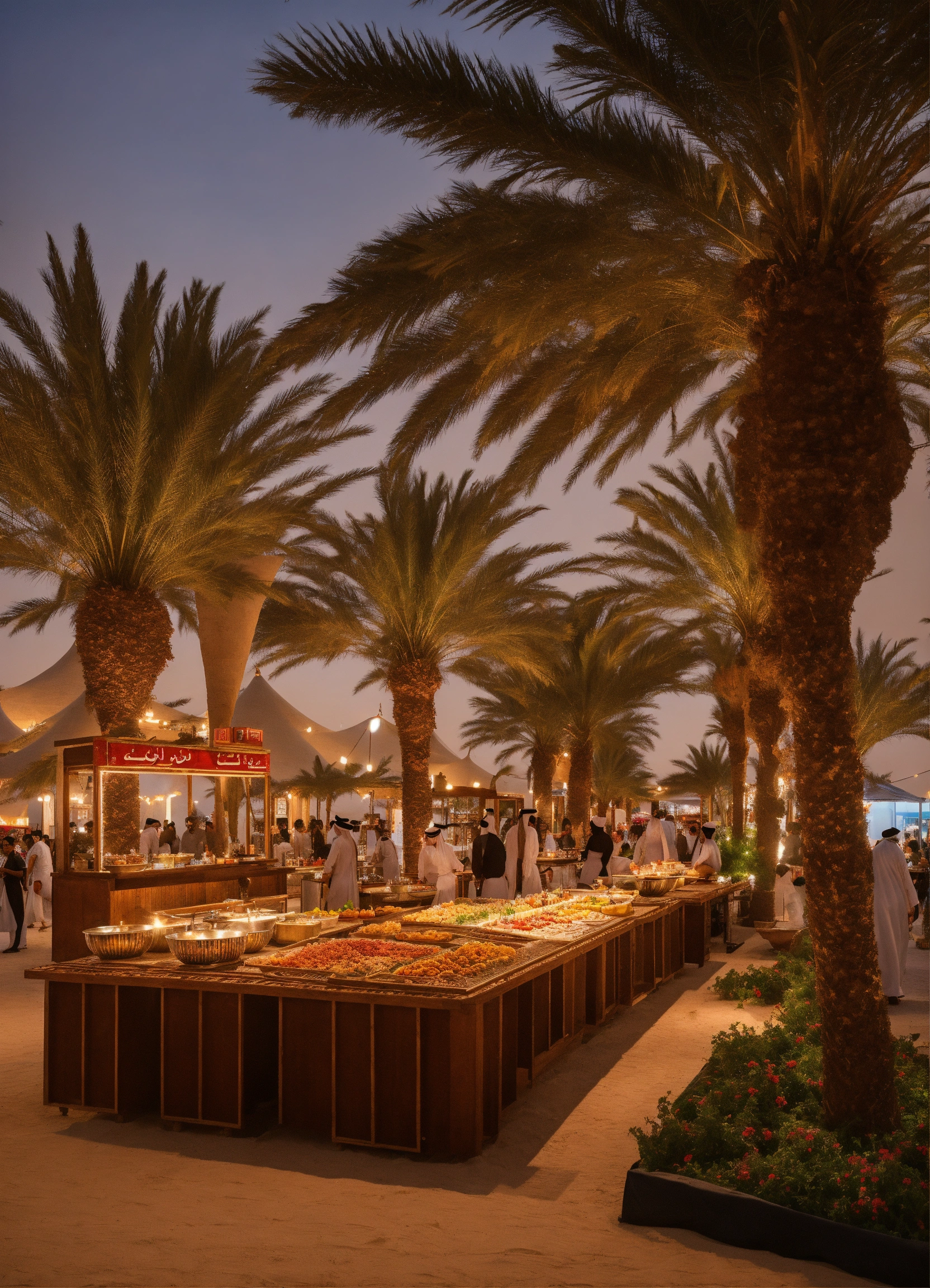 Lexica - Visualize a vibrant scene at the 'Taste of Bahrain' Food ...