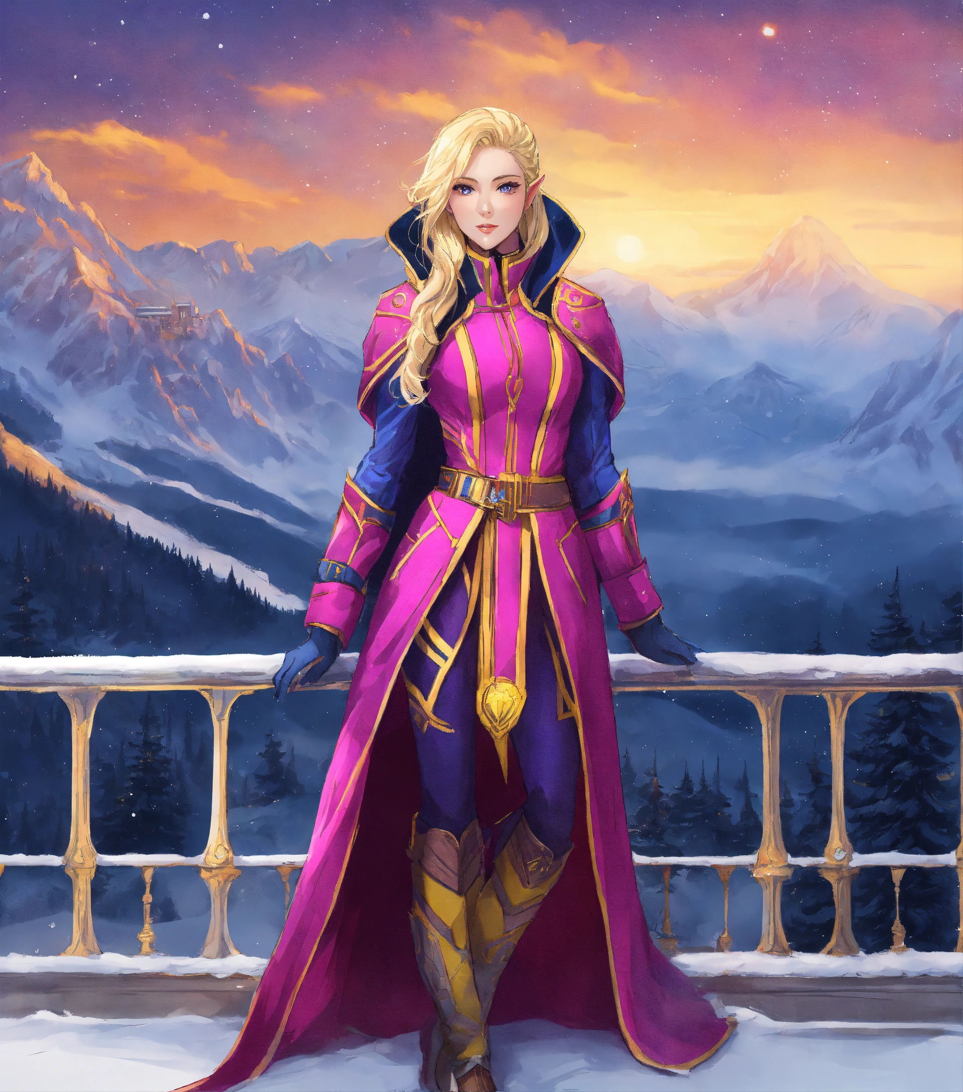 Lexica - Full body drawing of a sci fi high elf, royalty, futuristic ...