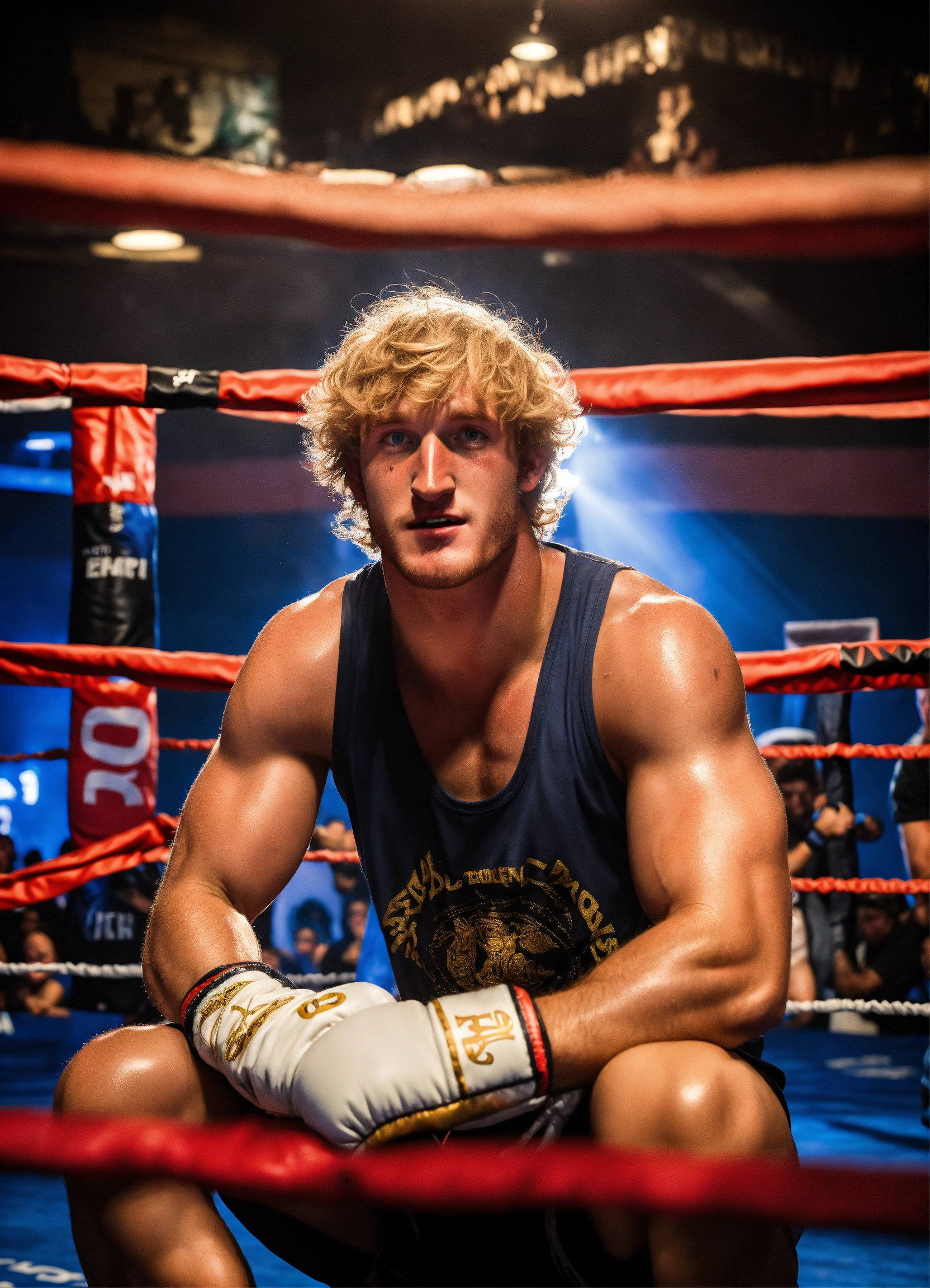 Lexica - Logan Paul, Boxing Ring, Victory, Happy, Sweaty, frank ...