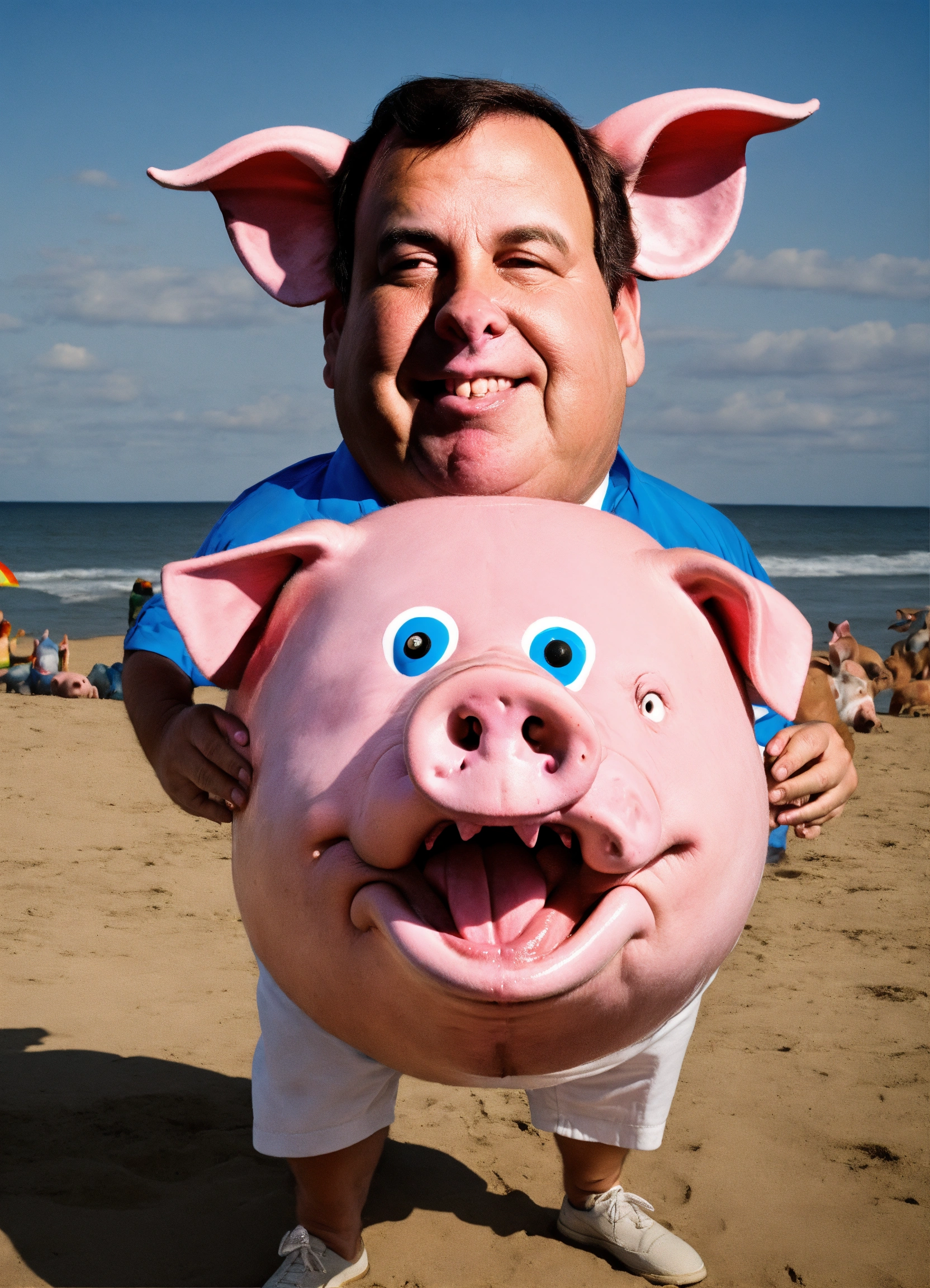 Lexica - Chris Christie, with a pig’s face