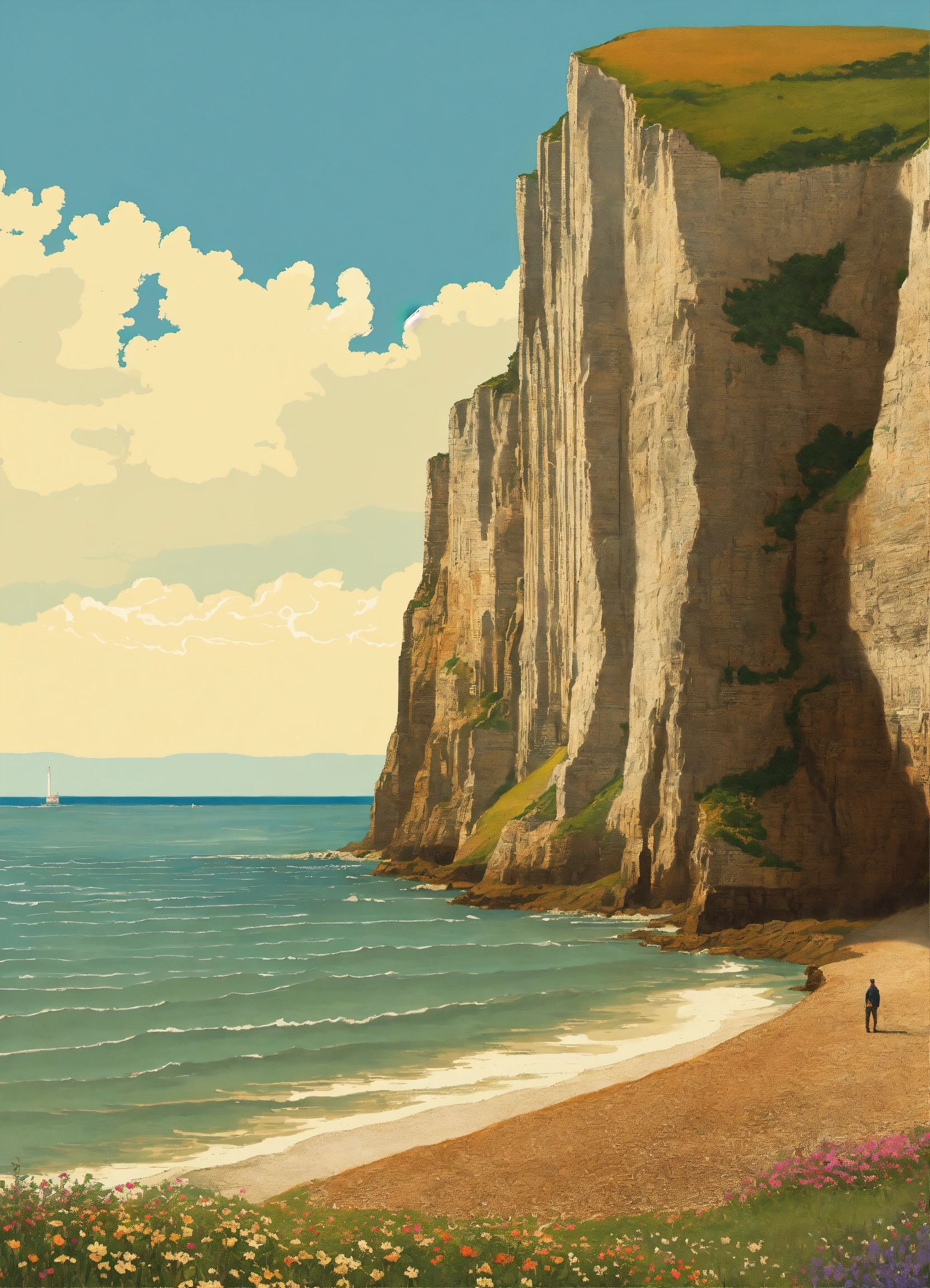 Lexica - Create a captivating background, Cliffs of Dover in the ...
